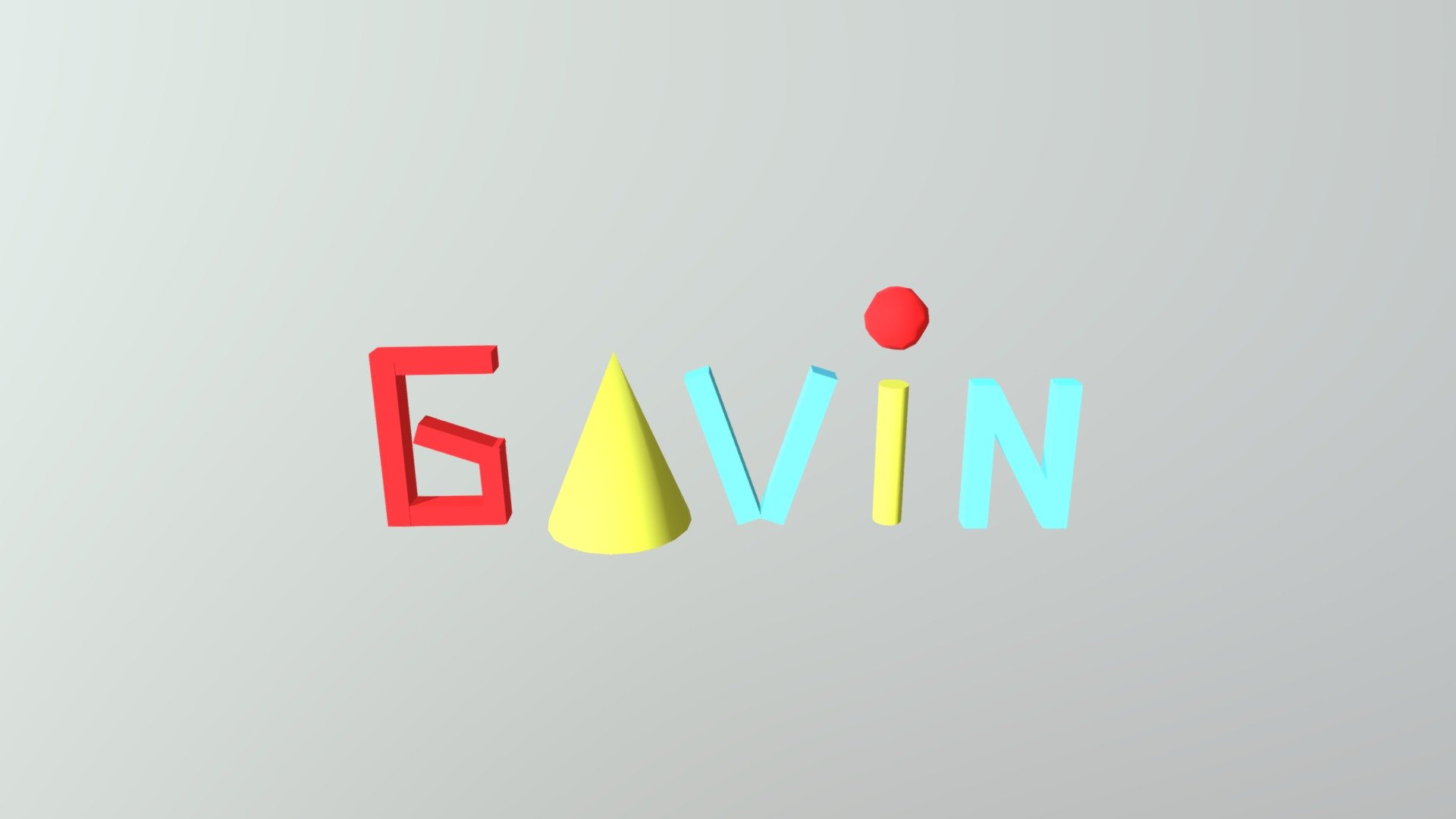Gavin-Name Project - 3D model by gavingomez96 [feef831] - Sketchfab