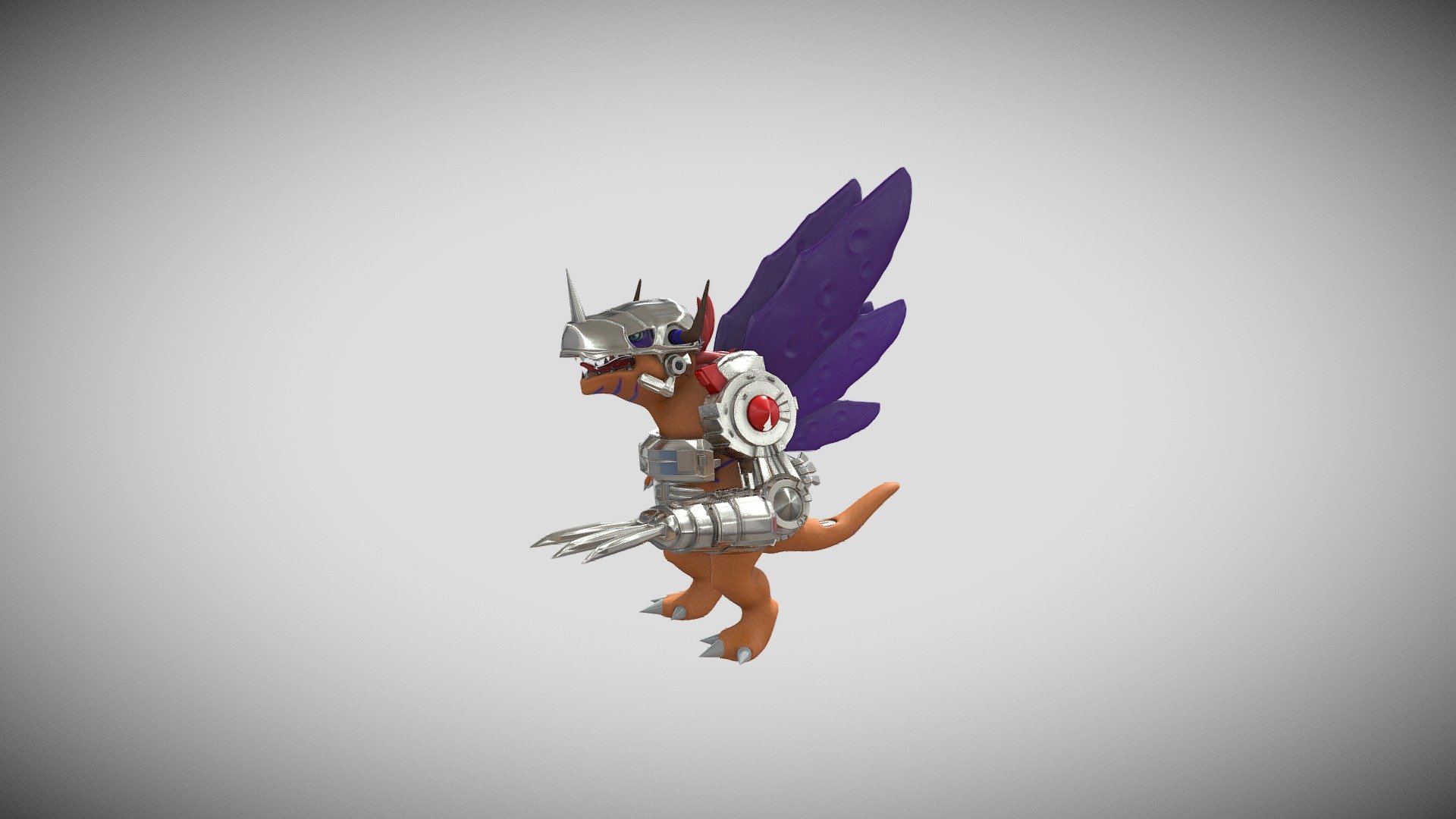MetalGreymon - 3D model by pablo.jotayan [fef1990] - Sketchfab