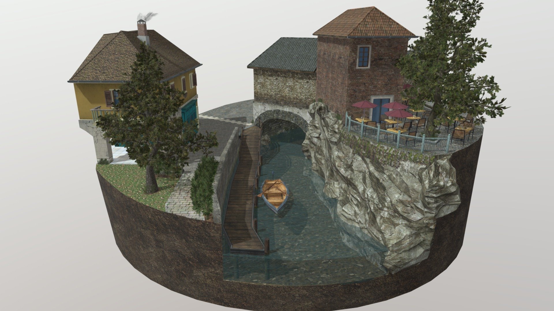 Annecy (inspired) Scene - DAE Final LP Project - Download Free 3D model ...