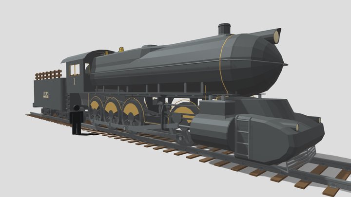 Steam-train 3D models - Sketchfab