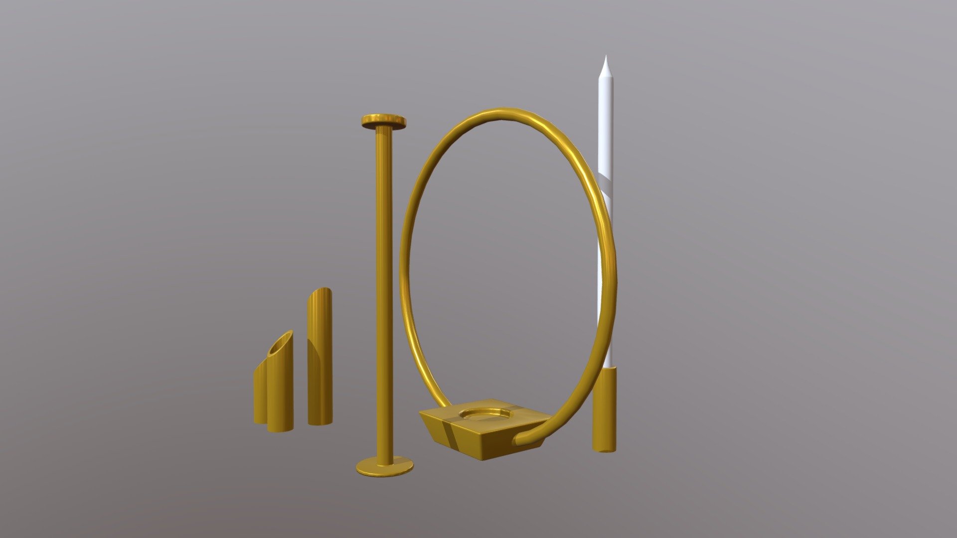 Candle Set - XR Ready - Download Free 3D model by karbasian.my [fef6efb ...