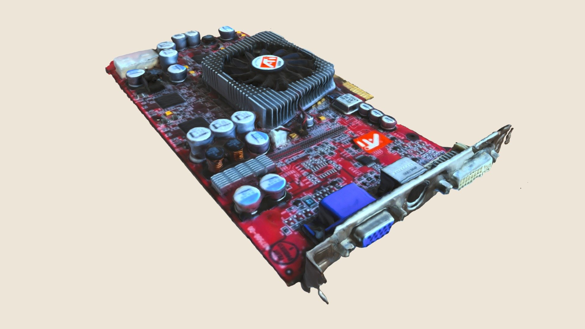 Radeon 9800 Pro - 3D model by Scott Harrigan (@scott_harrigan) [fef90f0] - Sketchfab