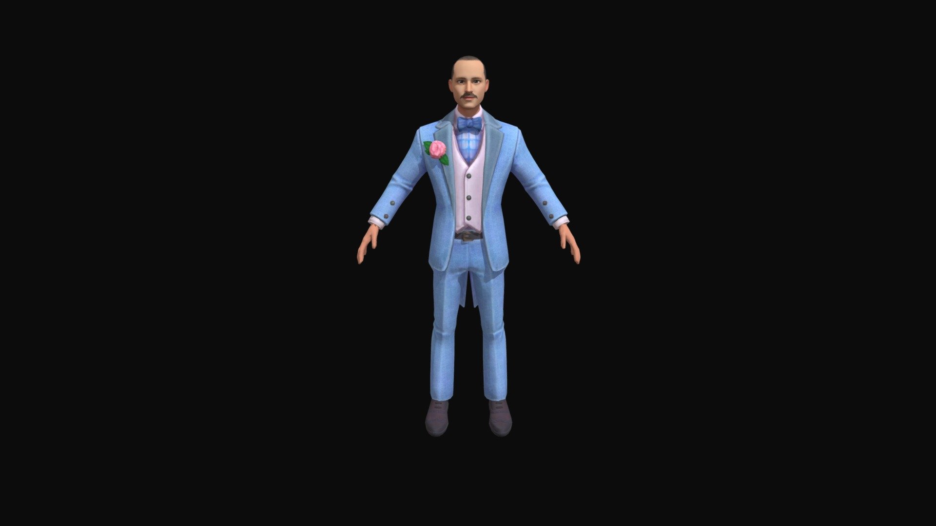 male character #4 - Download Free 3D model by BELAZ (@asset_for_games ...