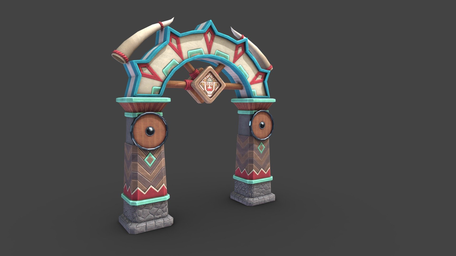 Tribal Archway - 3D model by JamesDawson (@JamBoink) [feff149] - Sketchfab