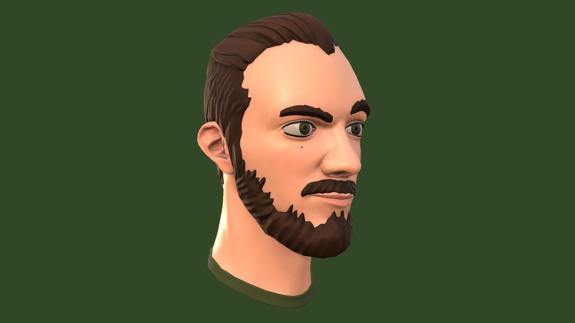 Self Portrait - 3D model by Justin T Phillips (@jtp360) [ff00b8e ...