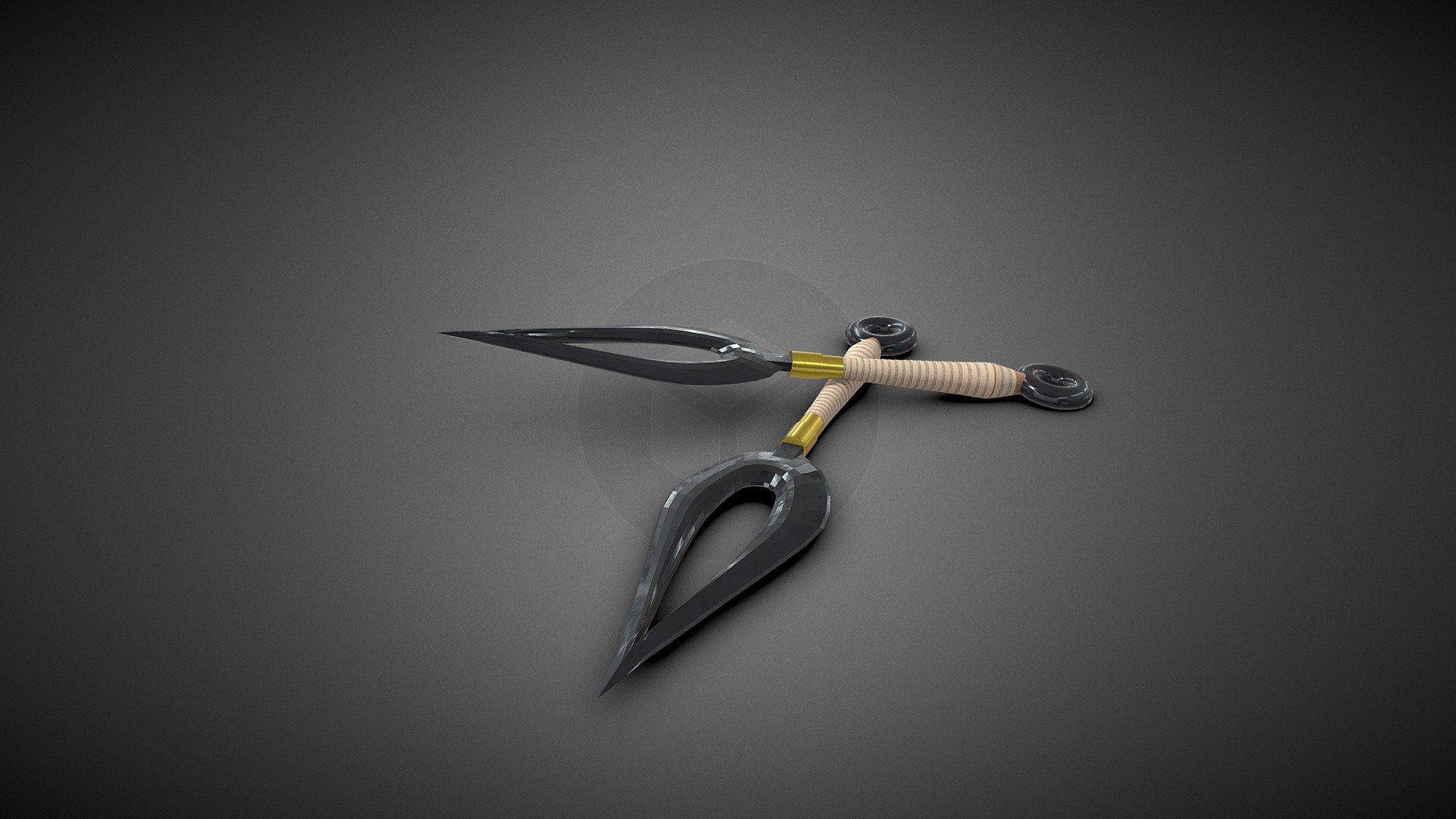 Kunai Dual Blades - 3D model by Myjato [ff00dbe] - Sketchfab