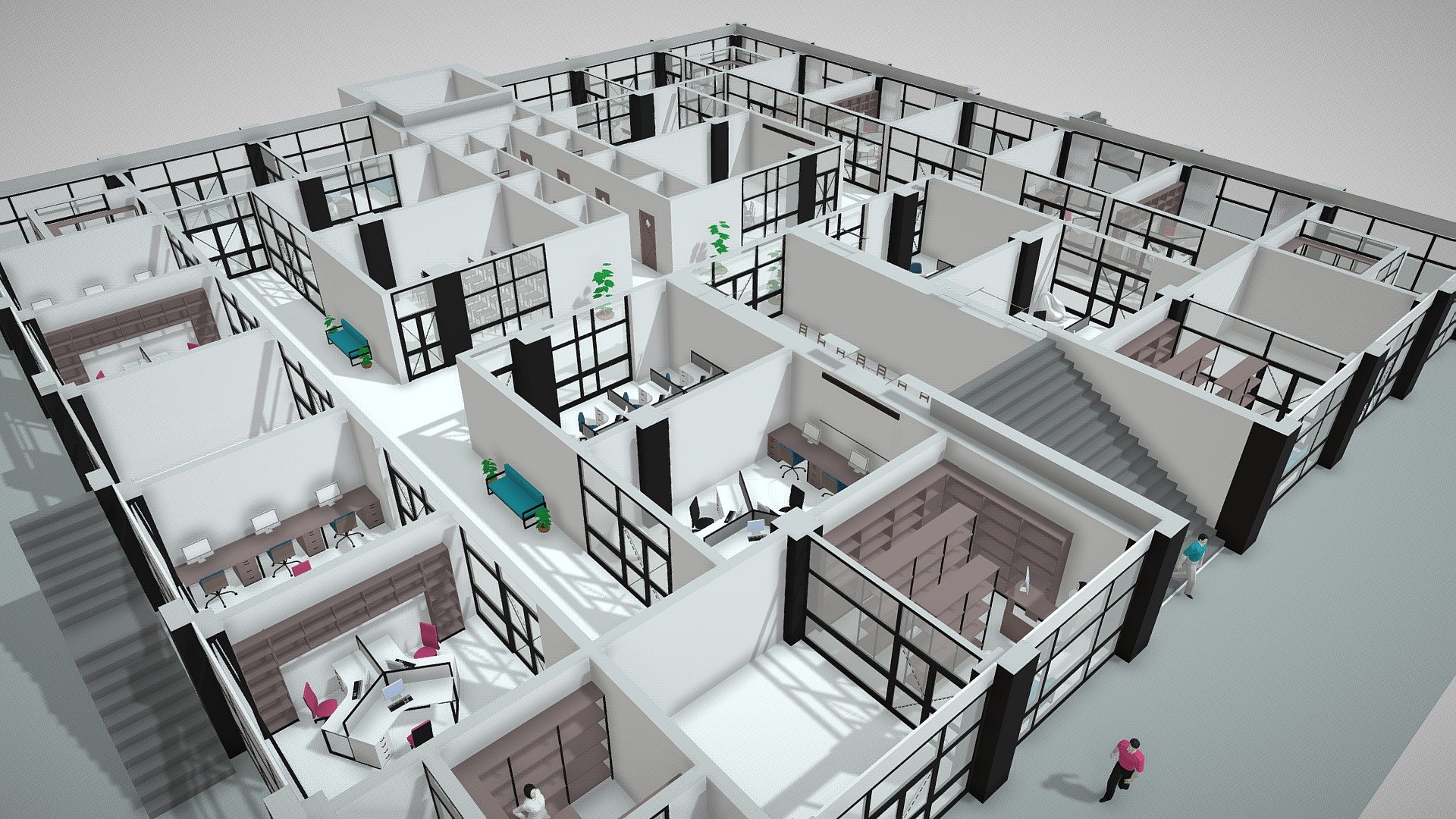 level-1-office - 3D model by archidi.com [ff013a5] - Sketchfab