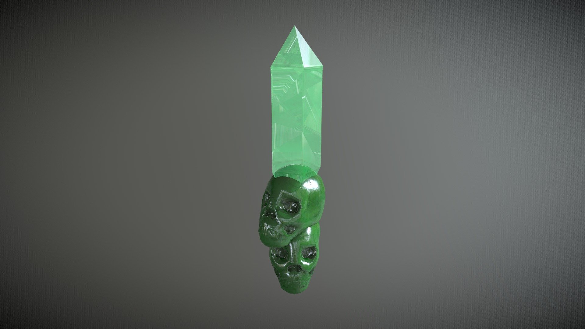 Emerald Skull Gem - 3D model by skarus210 [ff02702] - Sketchfab