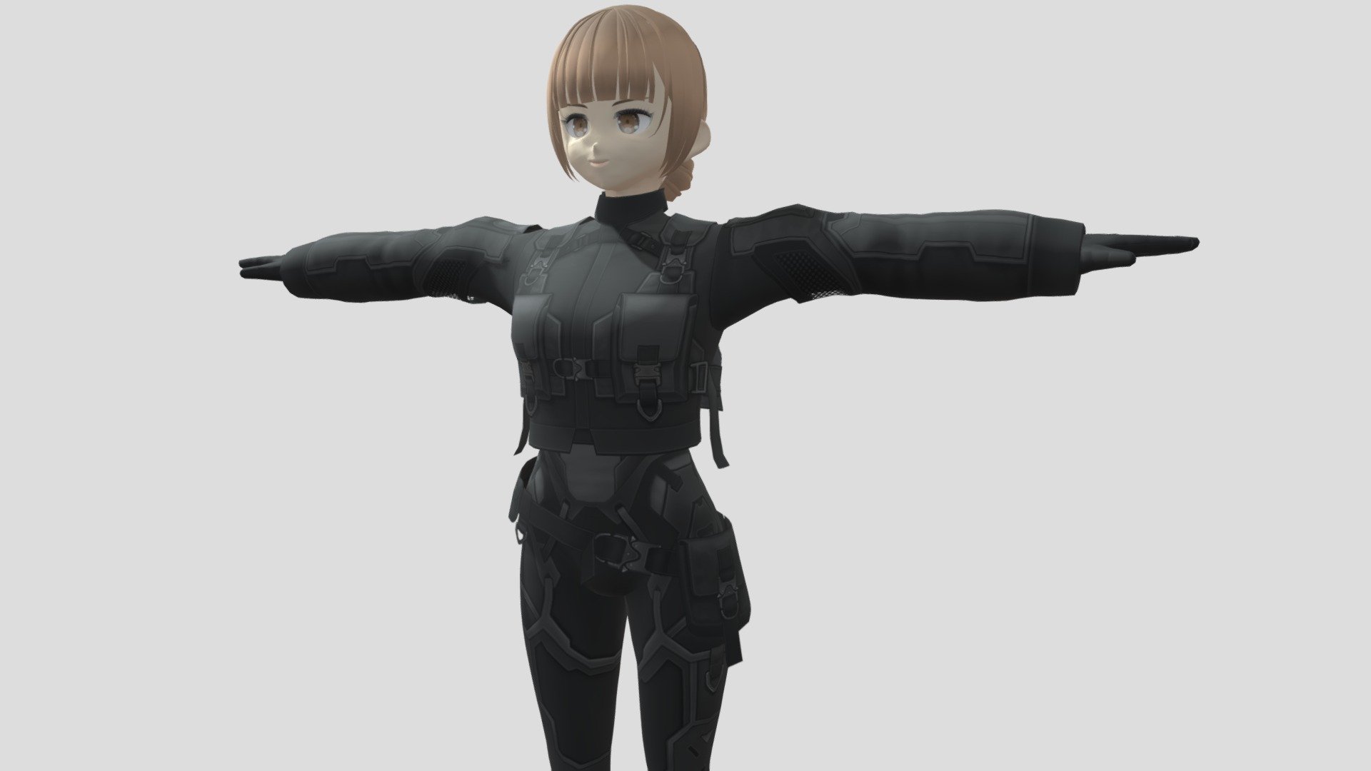 【Anime Character】Armor Female (V3/Unity 3D) - Buy Royalty Free 3D model ...