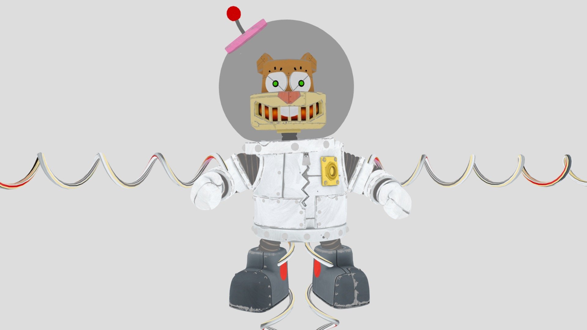 Bfbbr-Robo Sandy Boss (Animation) - Download Free 3D model by SMF ...