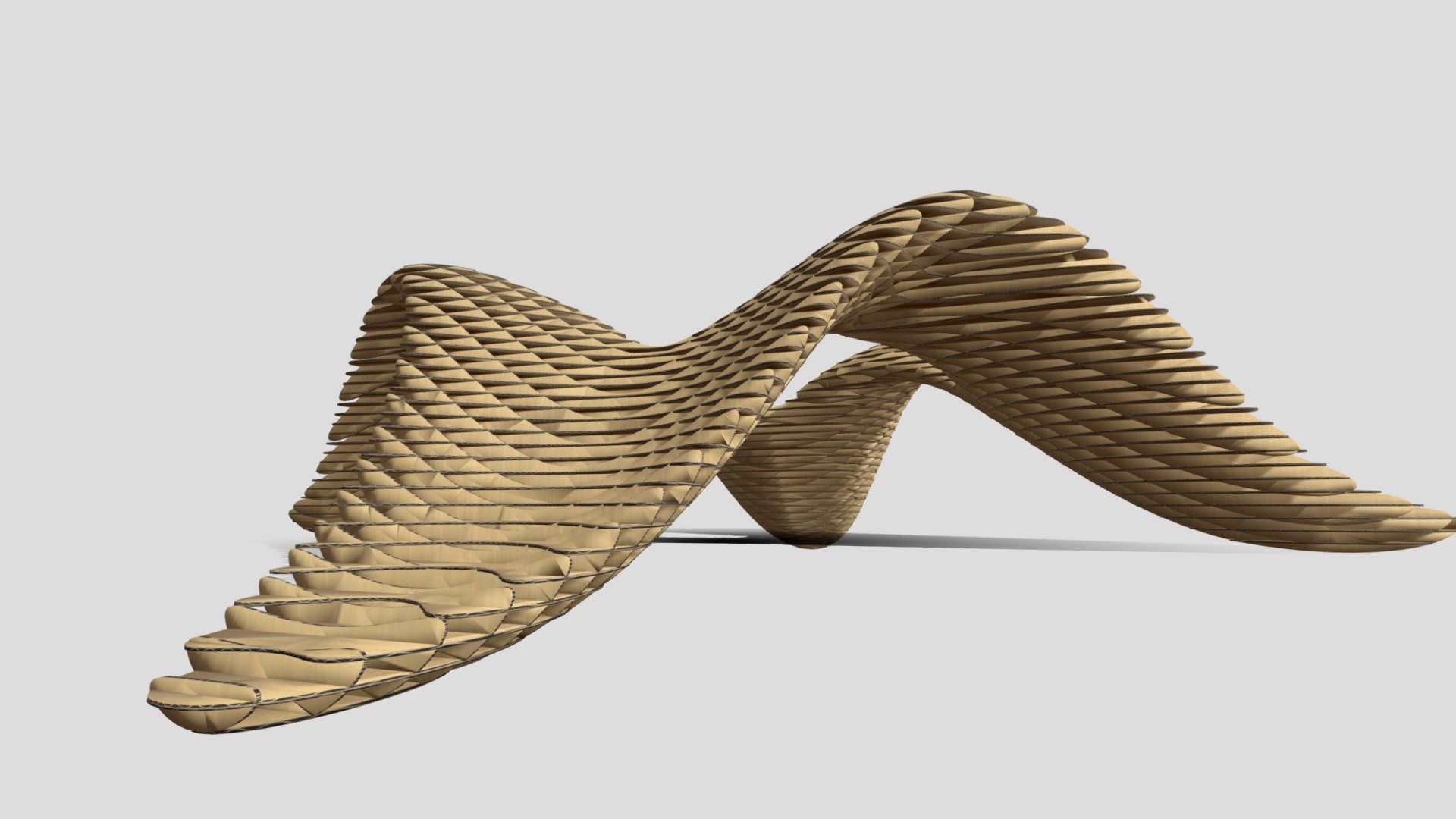 VR CARDBOARD PAVILION (donut interlocked slices) - Buy Royalty Free 3D ...