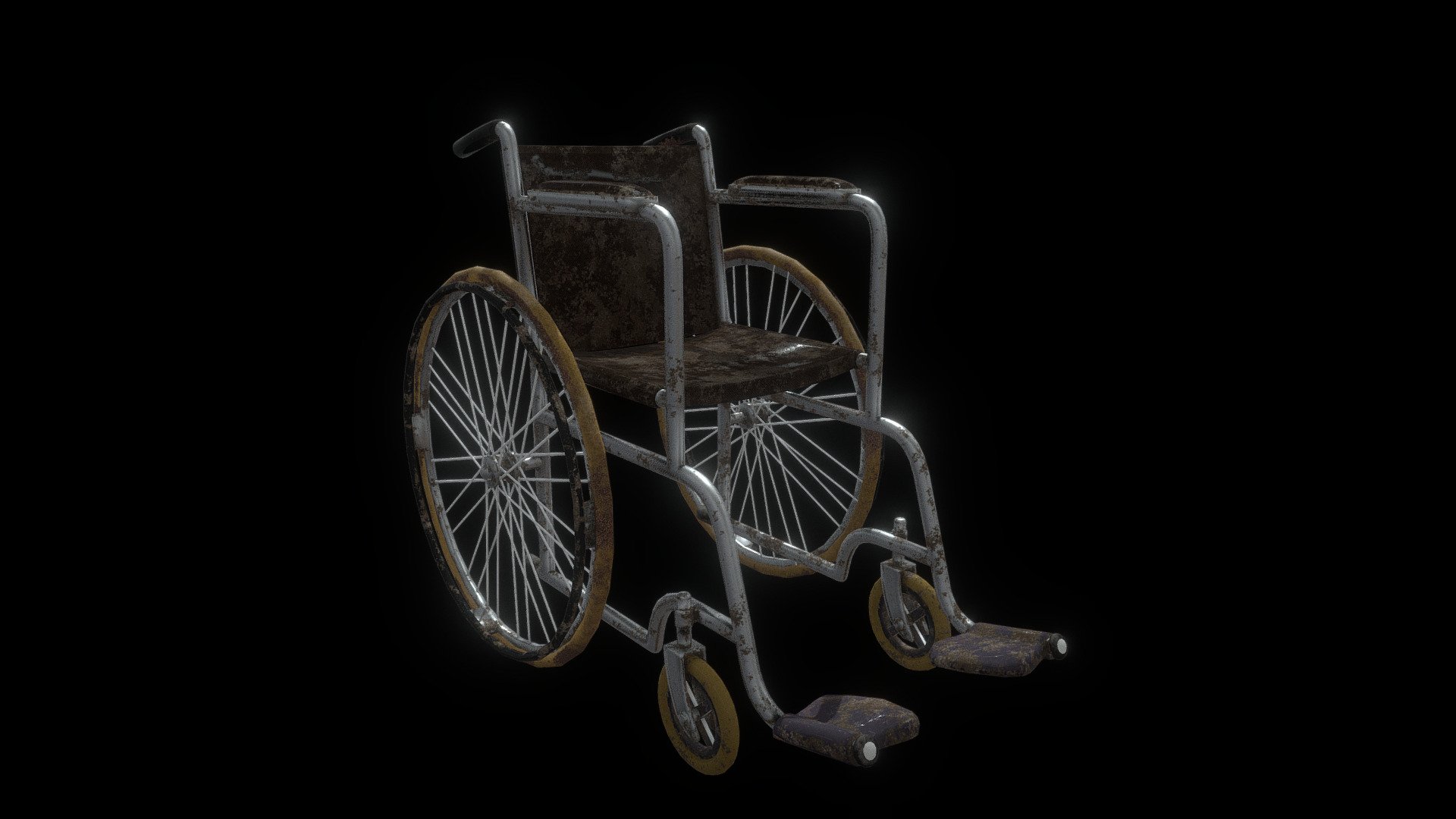 Dirty Wheelchair - 3D model by Tamiunity [ff0786a] - Sketchfab