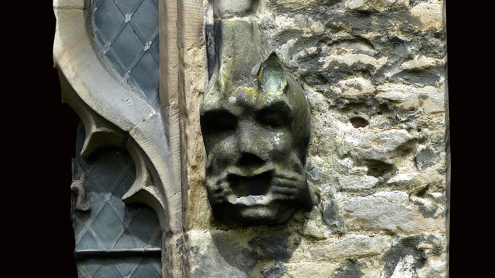 Grotesque head 1, Richmond, North Yorkshire - 3D model by Kenneth Lymer ...