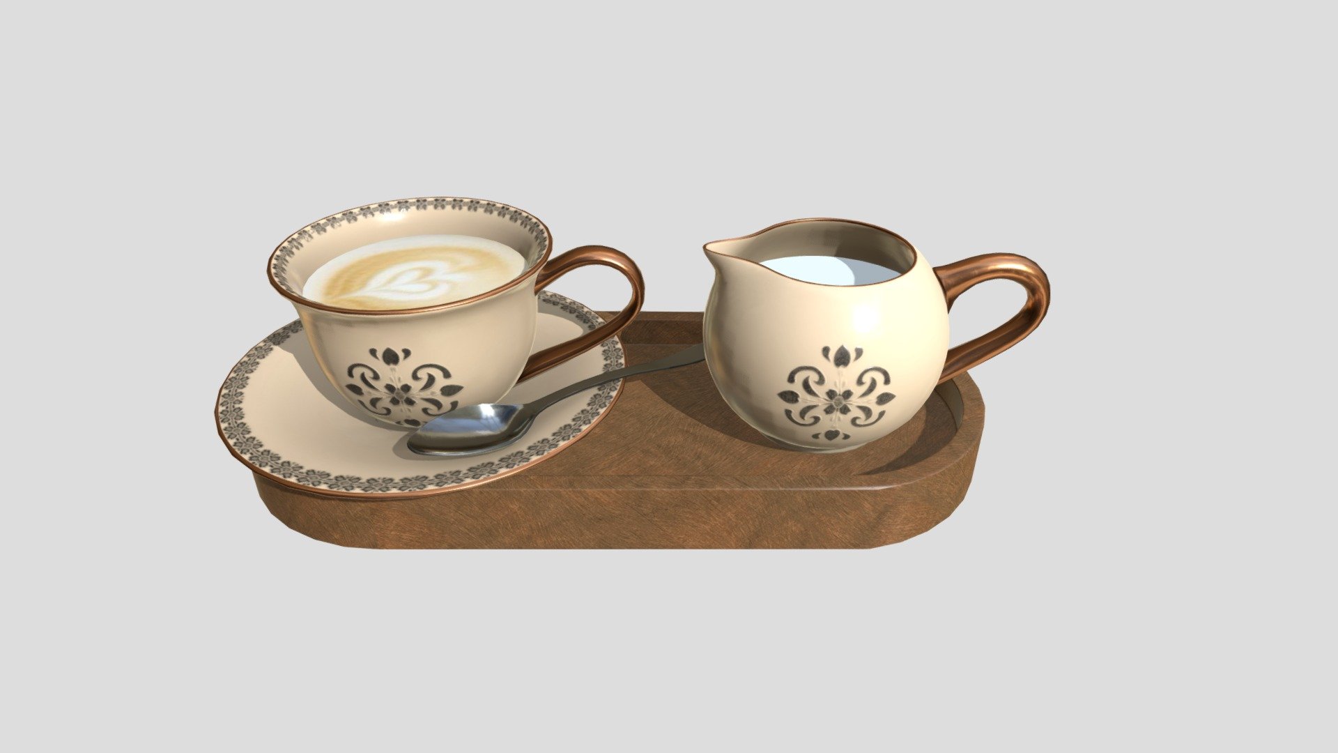 Coffee-set - Buy Royalty Free 3D model by unwrap [ff0f160] - Sketchfab ...