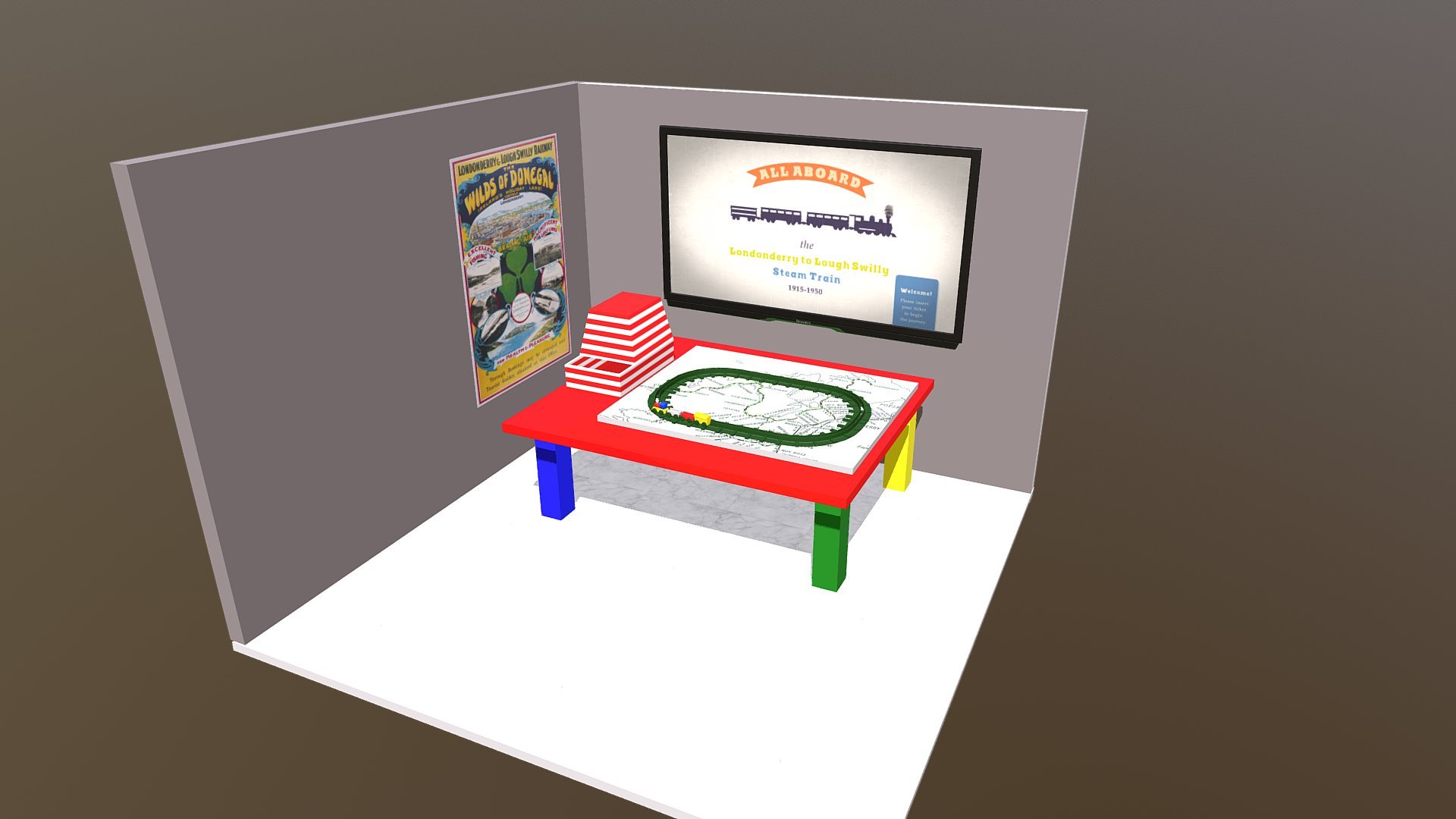 Interactive Train Map - 3D model by seanamurphy [ff0f5d6] - Sketchfab