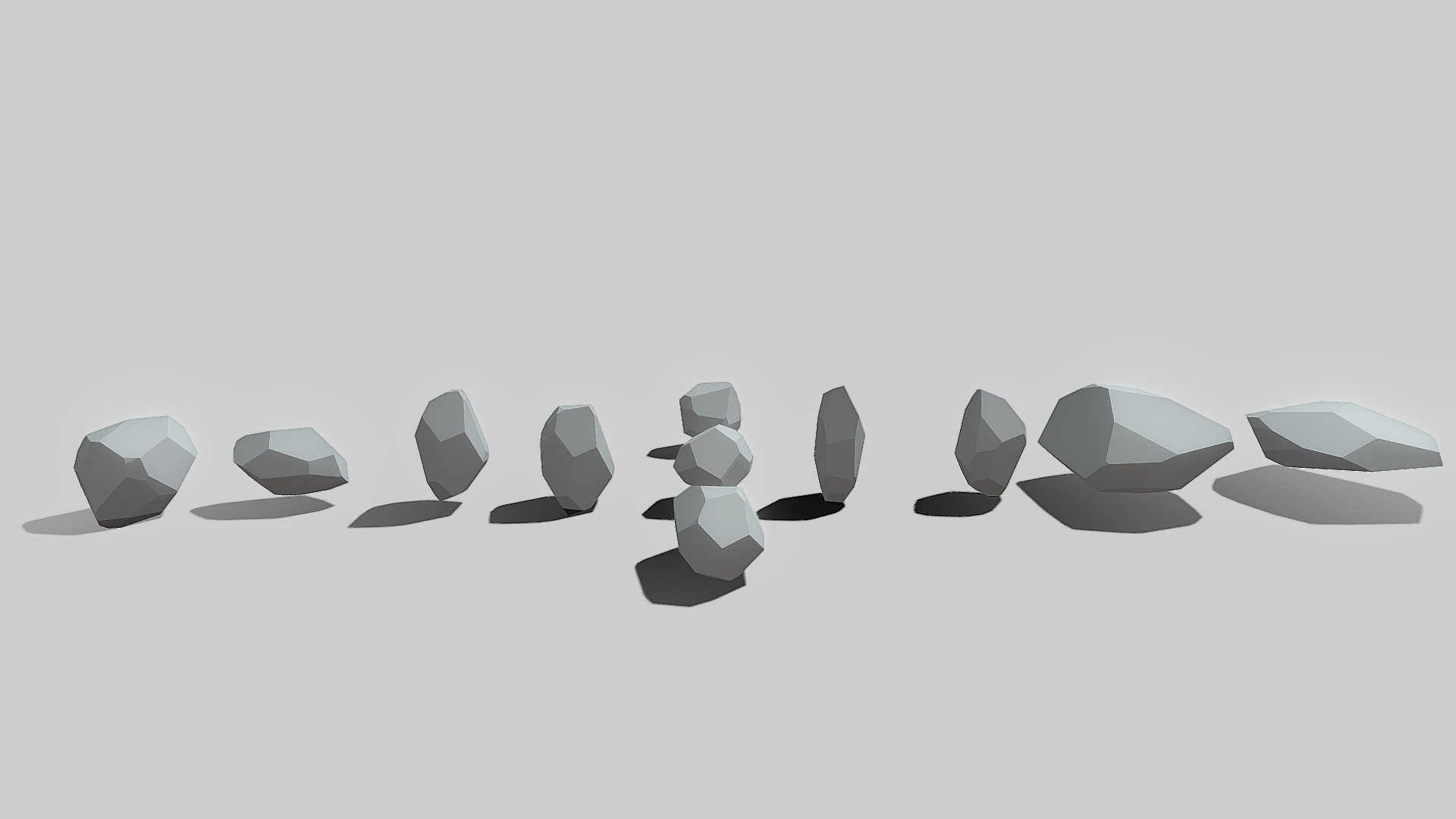 Stylized Lowpoly Rocks - Triplanar (Textureless) - Download Free 3D ...