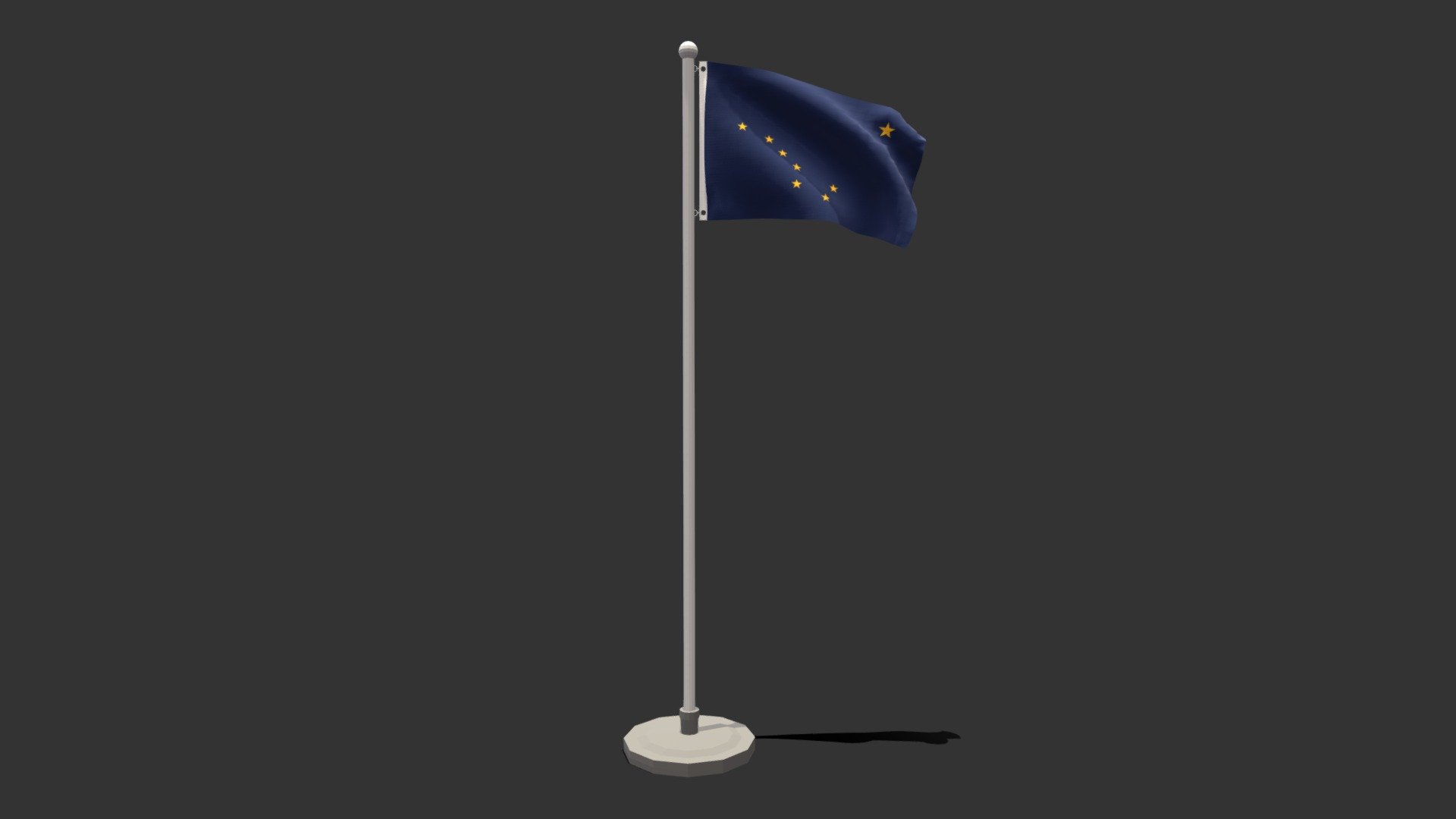 Low Poly Seamless Animated Alaska Flag - Buy Royalty Free 3D model by ...