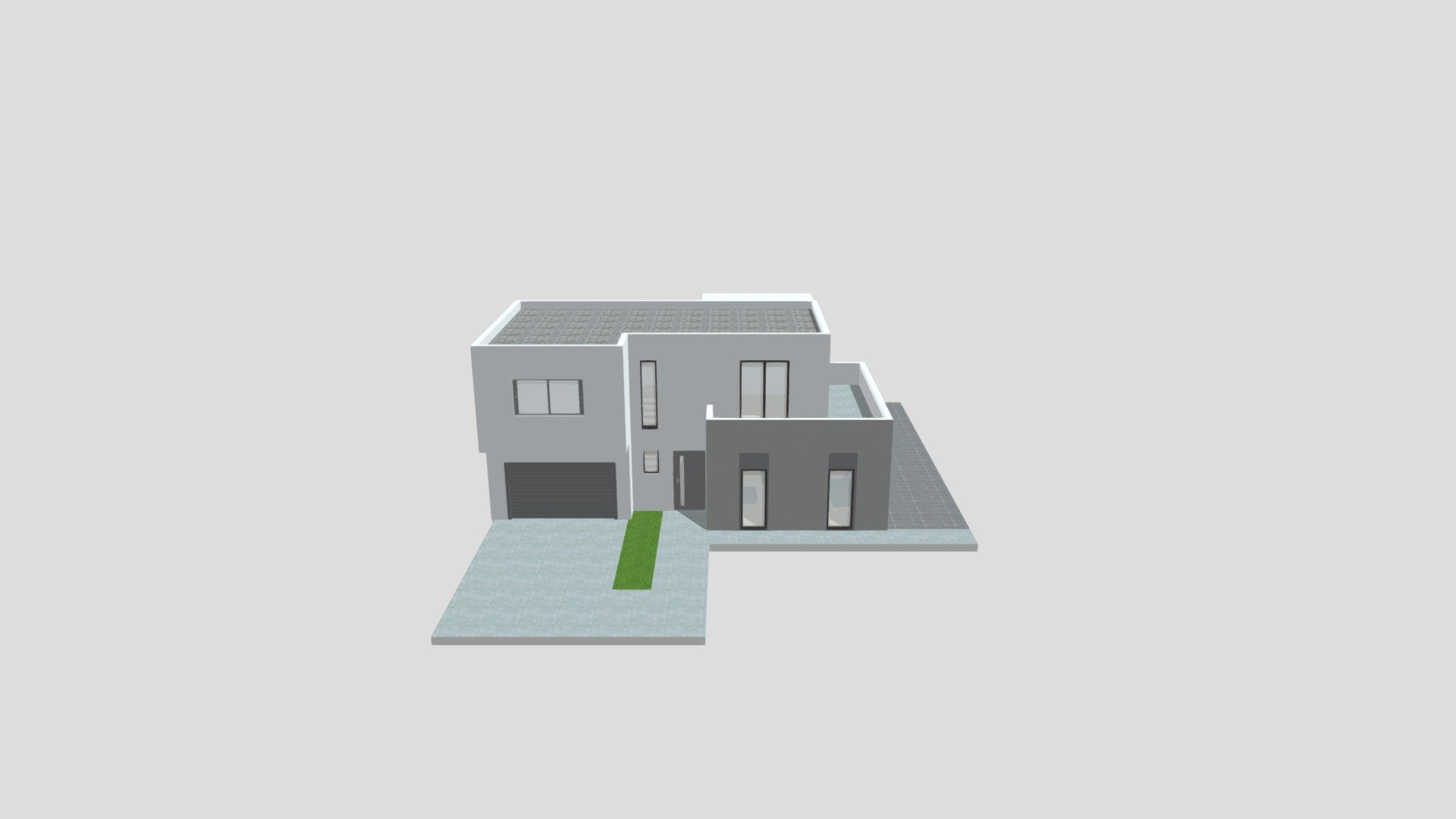 Cube House - Download Free 3D model by Home Design 3D (@homedesign3d ...
