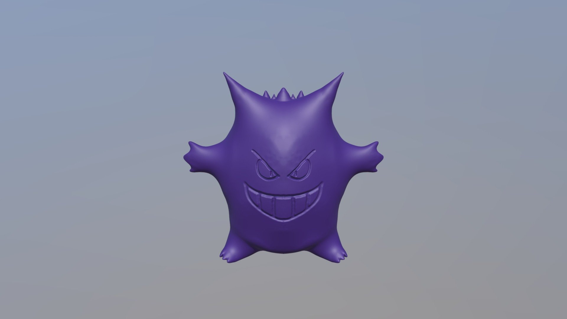 Gengar - 3D model by Khoo Hao Yit (@KhooHaoYit) [ff17848] - Sketchfab