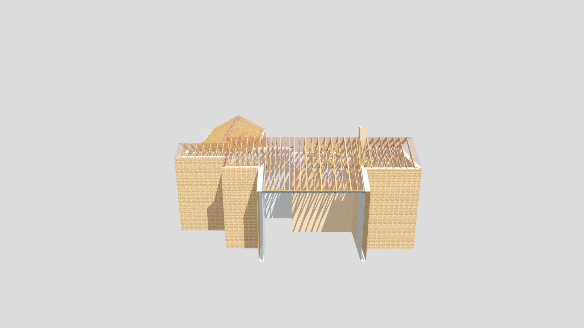 House_-_ Roof_ Design - 3D model by RoofTrusses2023 [ff1a494] - Sketchfab