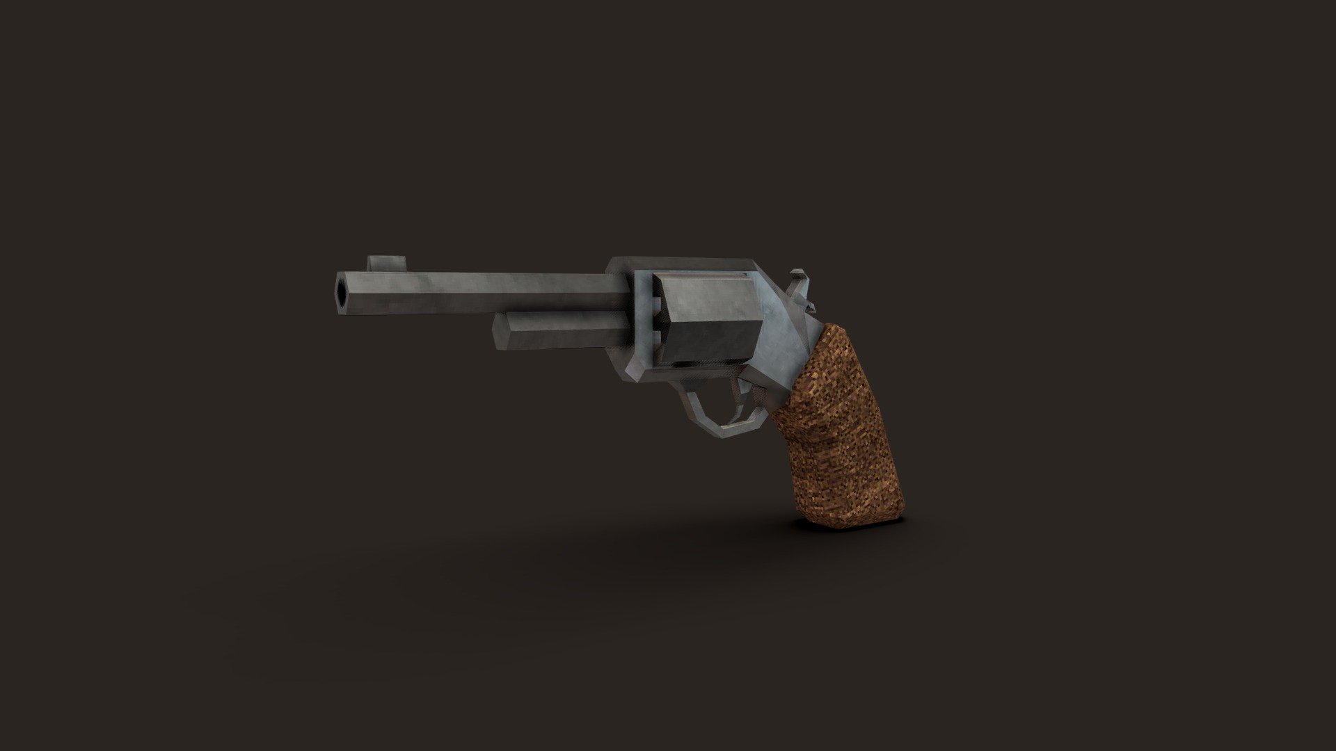 Low Poly / PSX Revolver - 3D model by ZeldaXYZ [ff1eeee] - Sketchfab