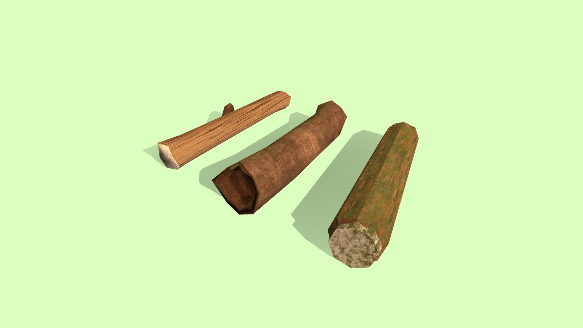Low Poly Old Logs - Download Free 3D model by Nisa Nurul Azizah ...