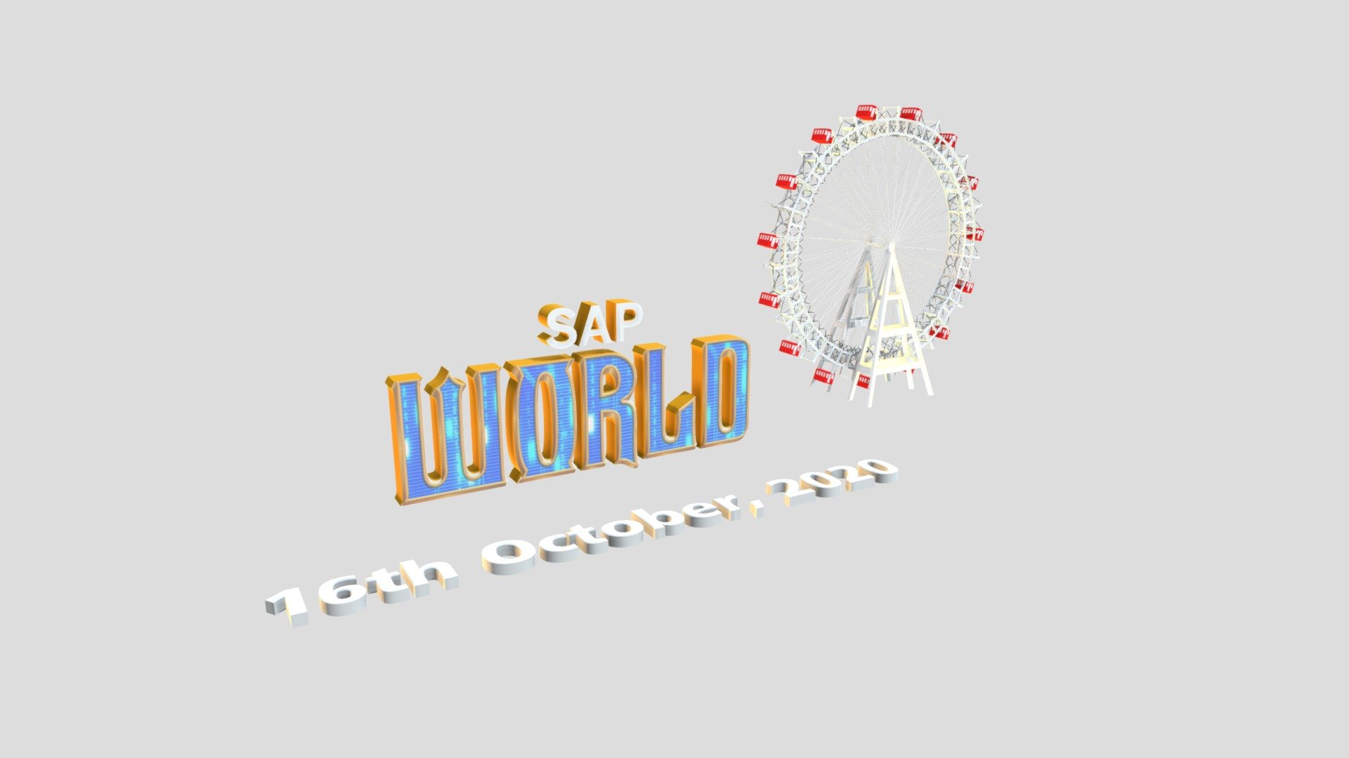 SAP World Invite - Download Free 3D model by Phase 1 (@anushtup ...