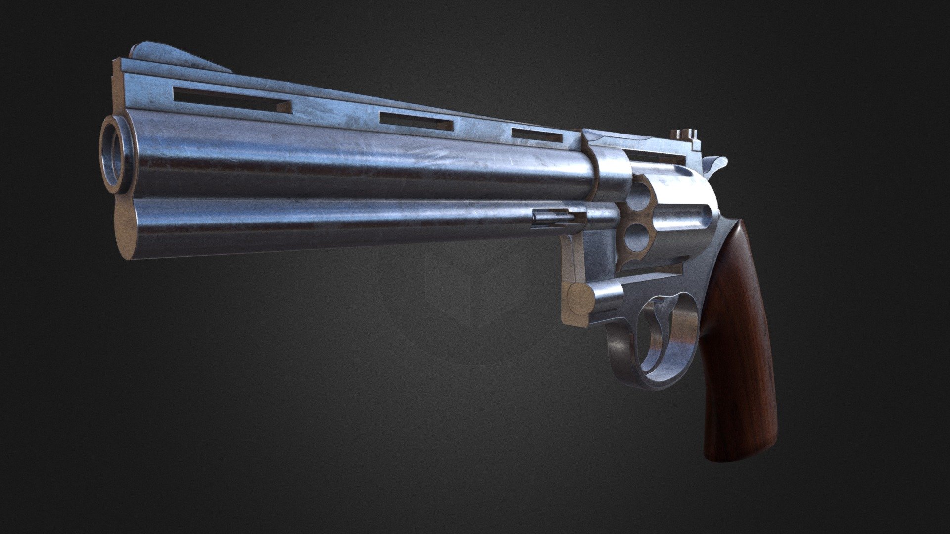 Colt Python Revolver - 3D model by Fenes.Octavian.Romulus (@Fenes ...