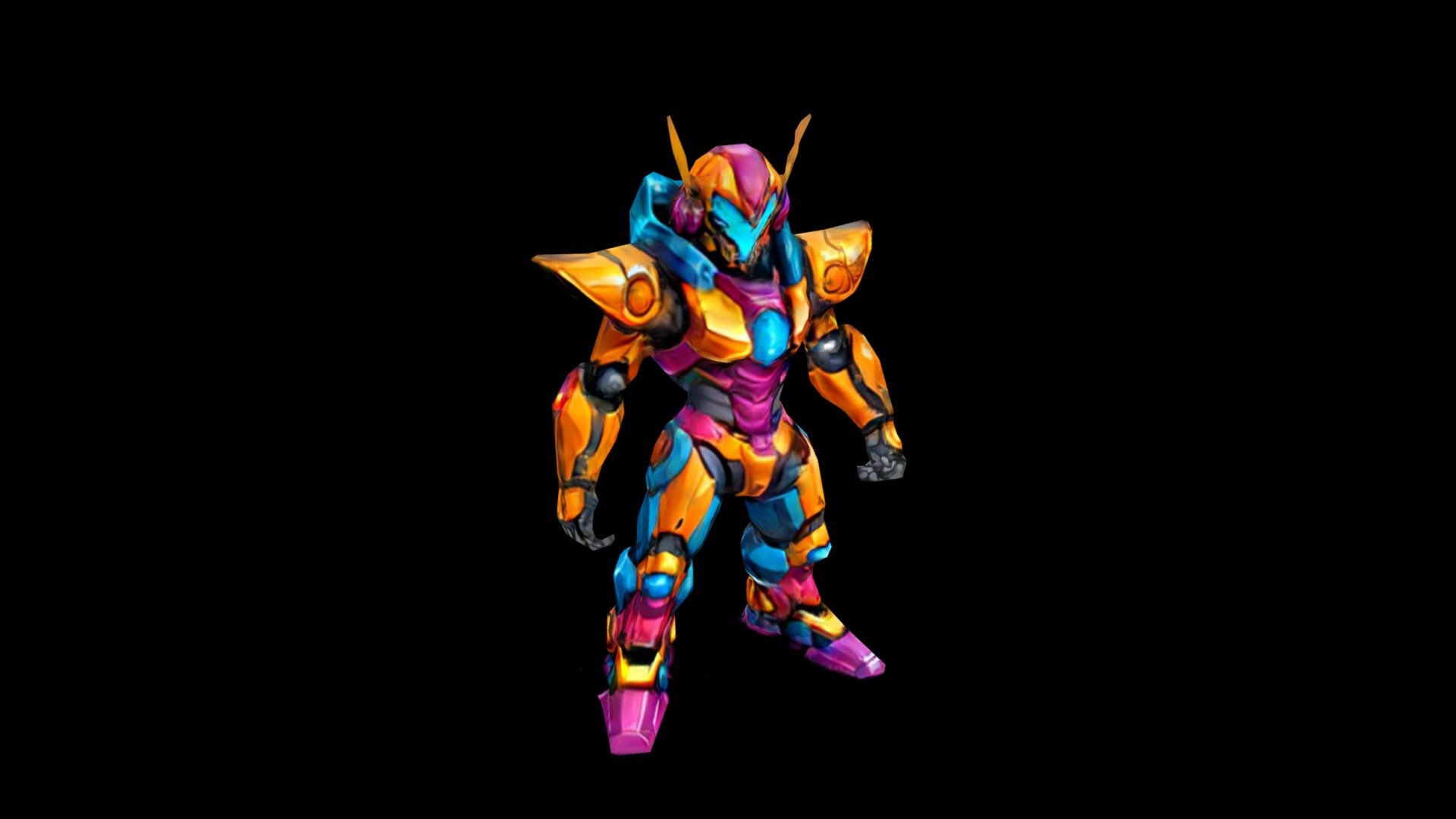 An animated image depicts an imposing robot with - Download Free 3D ...