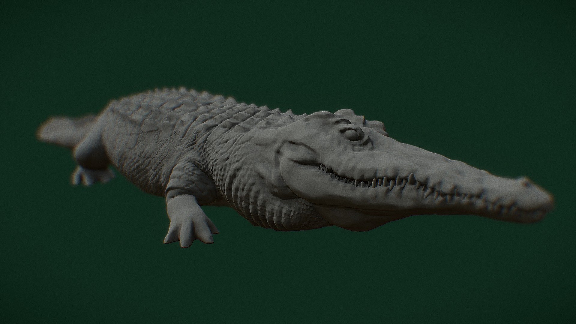 Crocodile full body (rough) - Buy Royalty Free 3D model by Tom Johnson ...