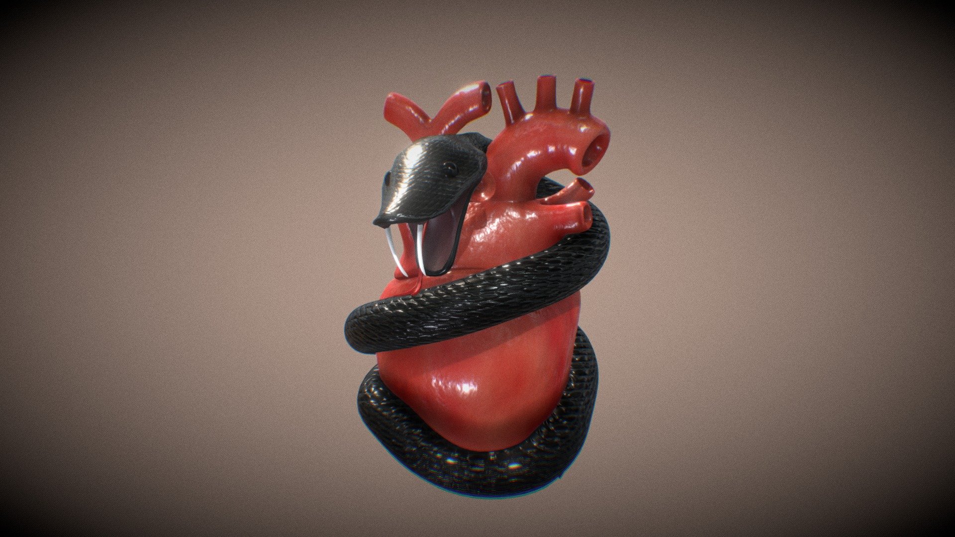 The Snake That Smothered My Heart - Buy Royalty Free 3D model by Felipe ...