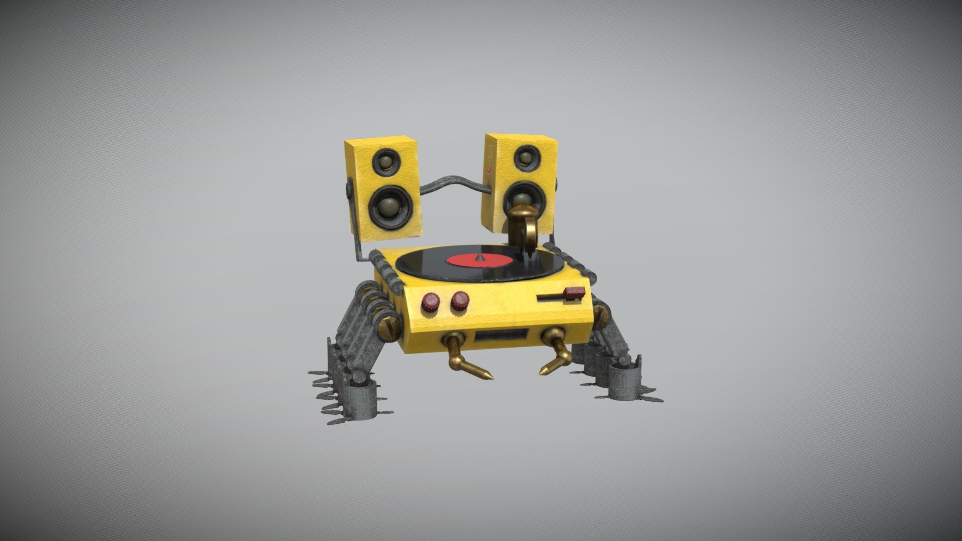 alien disk jokey - 3D model by wessam thaer (@wessamdarkman) [ff23e03 ...