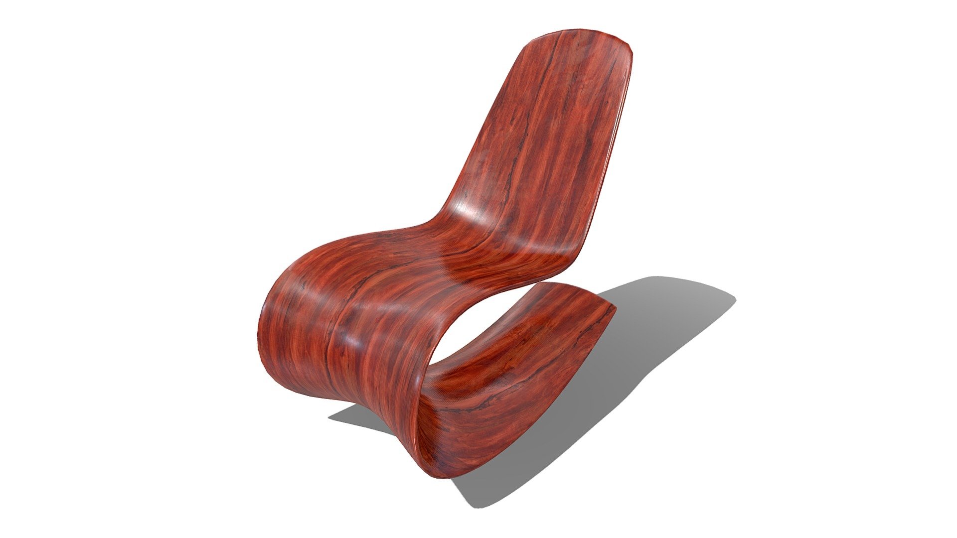 Modern Curved Wood Chair - Buy Royalty Free 3D model by Studio Lab ...