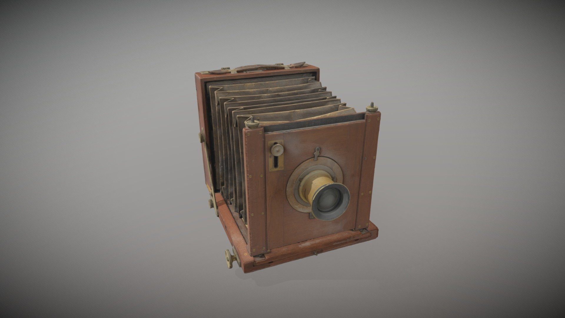 Large Format Wooden Box Camera - 3D model by GenusDigitise [ff24abe ...