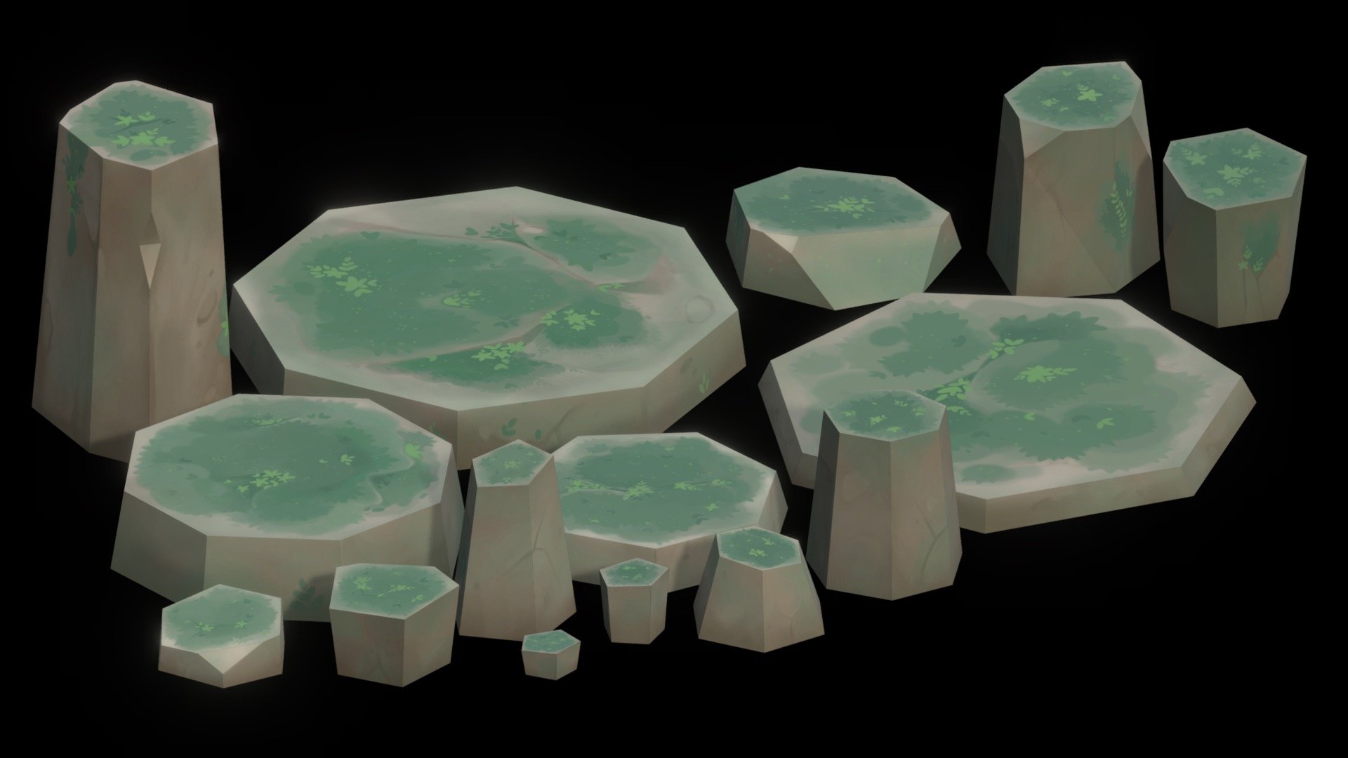 Rocks_Big rocks pack - Buy Royalty Free 3D model by elements (@elements ...