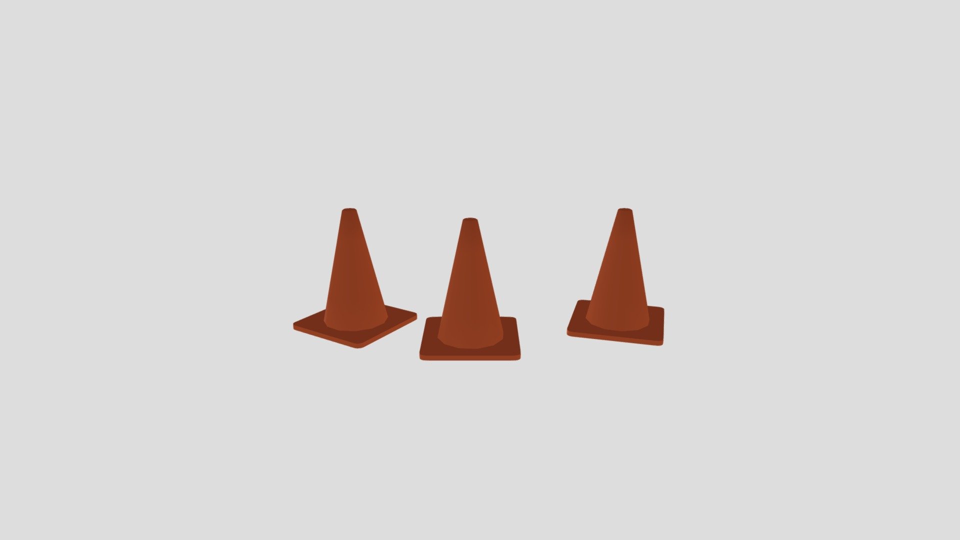 A Pair of Cones - 3D model by lxchet [ff268a5] - Sketchfab