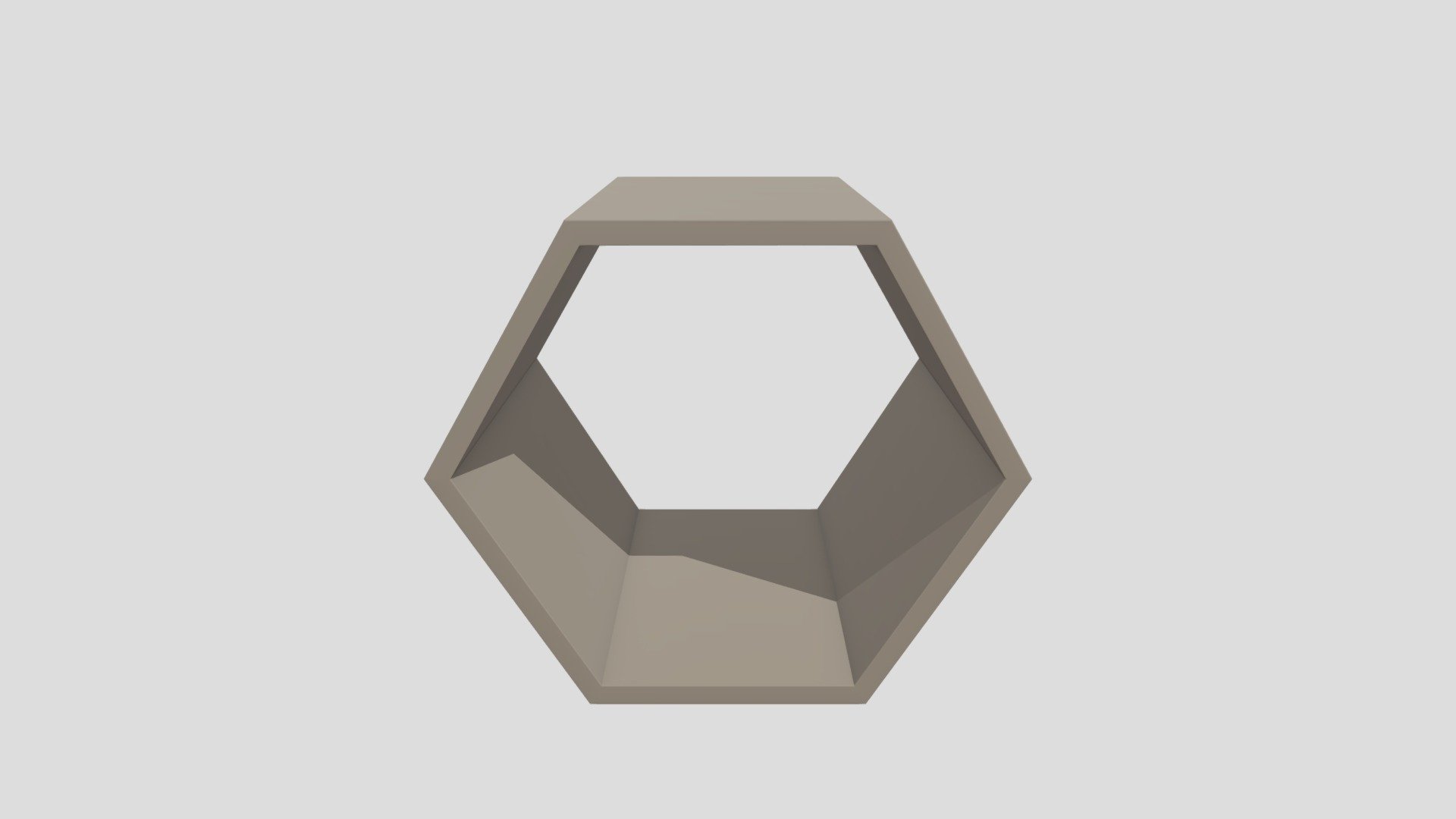 Raw fold space box hexagon 300 - Buy Royalty Free 3D model by interior ...
