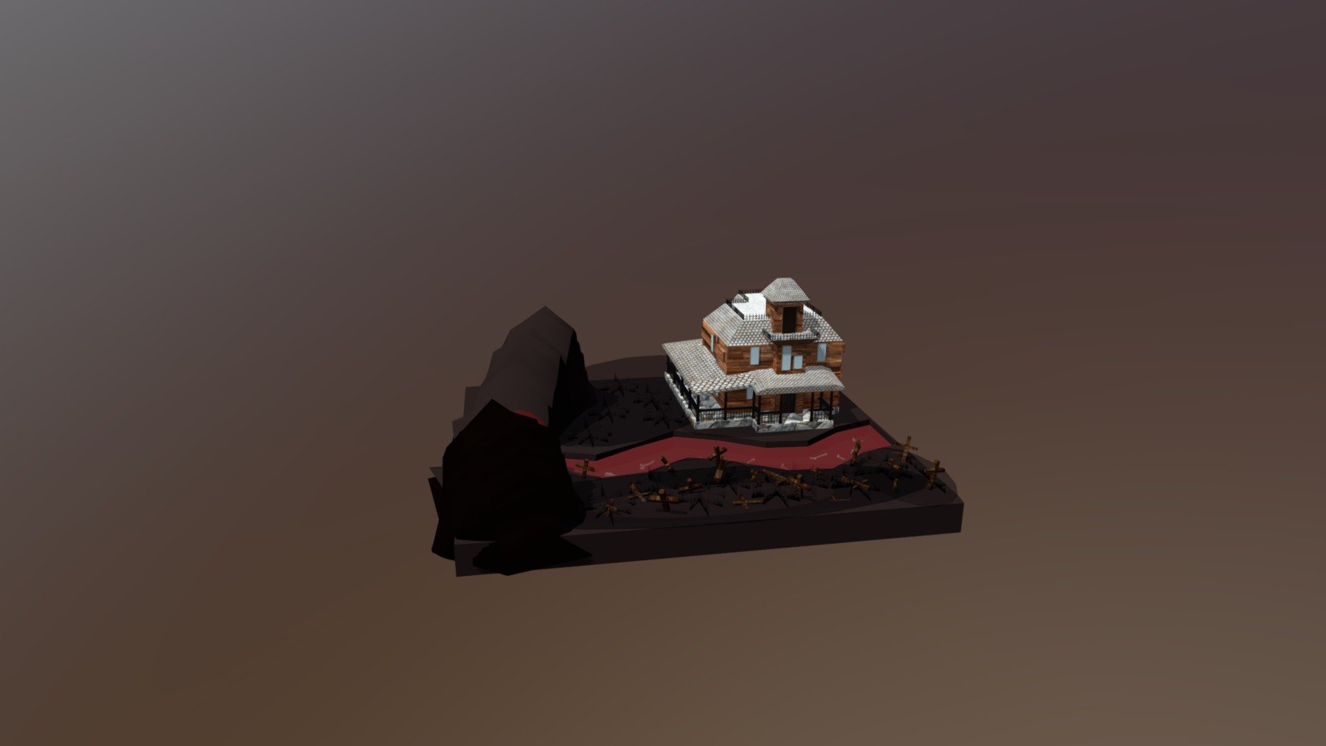 terrifying house - 3D model by laurely.xd (@lauraly.xd) [ff2a537 ...