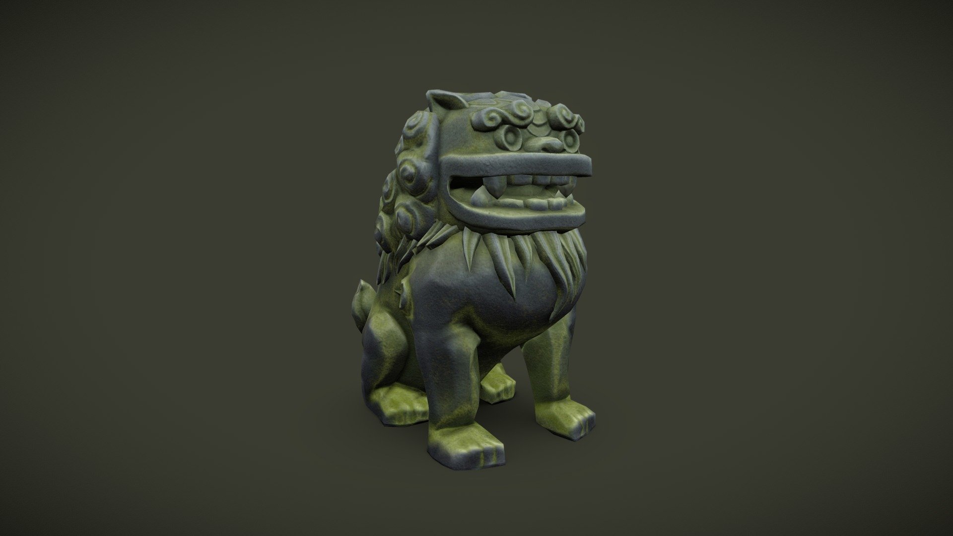 Lion Statue - 3D model by erin! (@arokma) [ff2c58b] - Sketchfab
