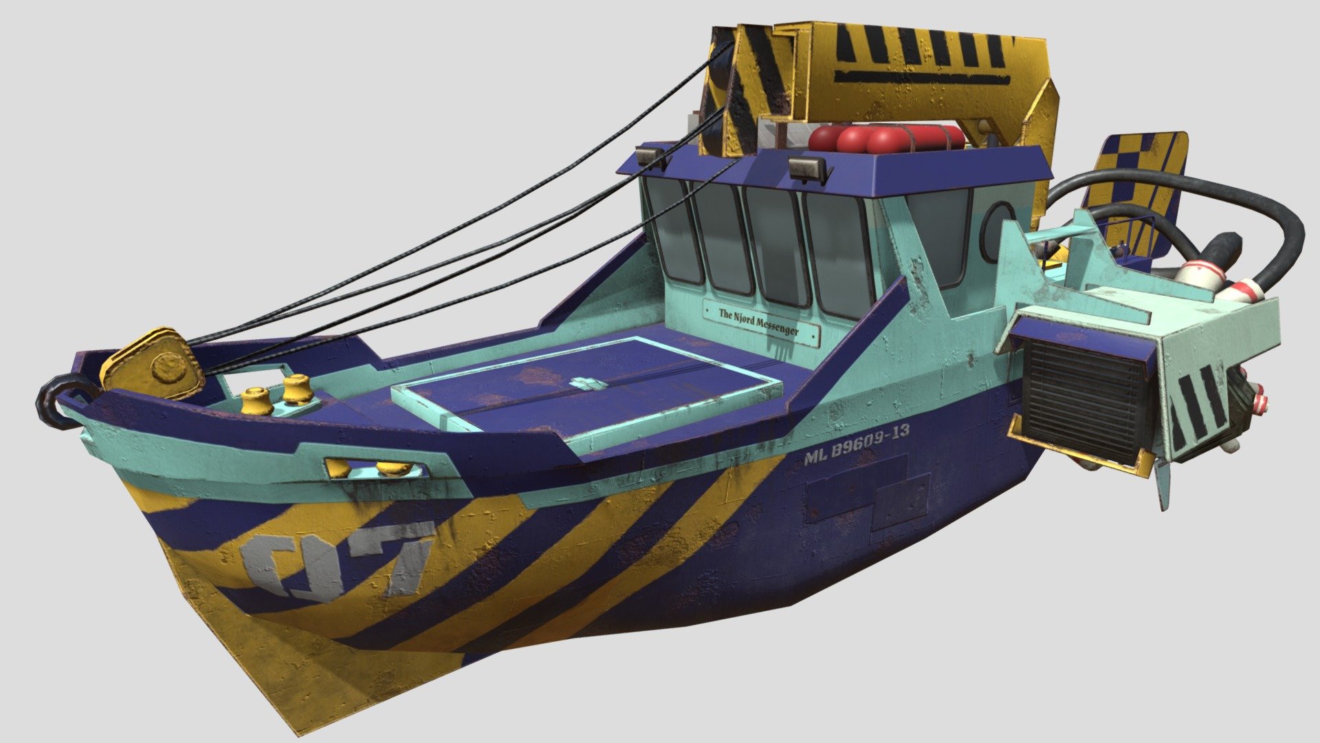 Flying Barge - 3D model by Martin Burnod (@martin_burnod) [ff2de40 ...