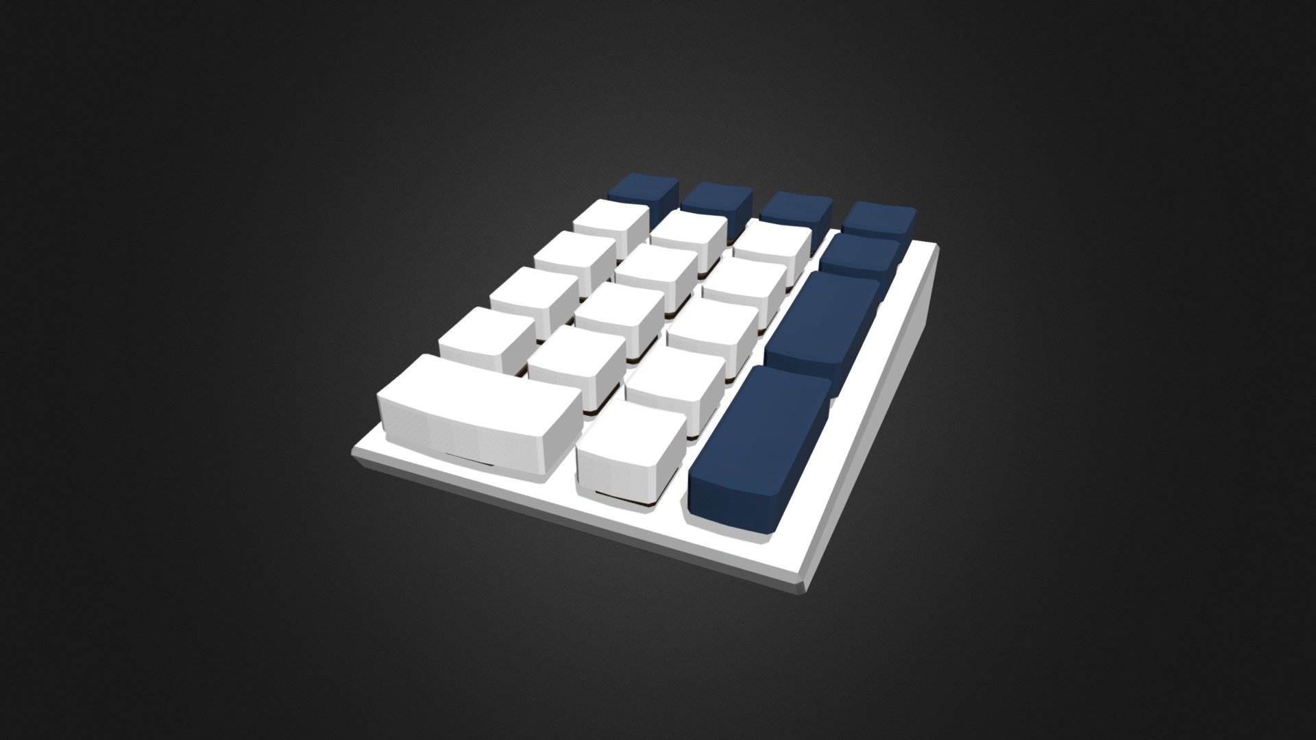 Basic numpad - Download Free 3D model by czarnyxhd [ff2e963] - Sketchfab
