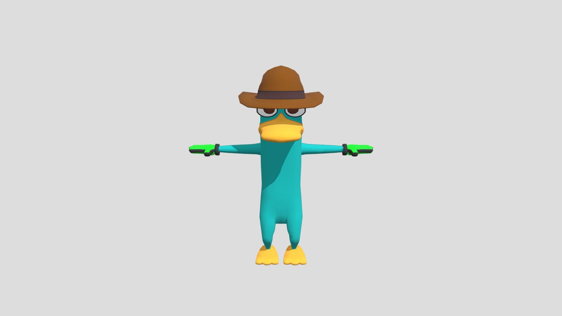 Perry The Platypus (Phineas & Ferb) - Download Free 3D model by ...