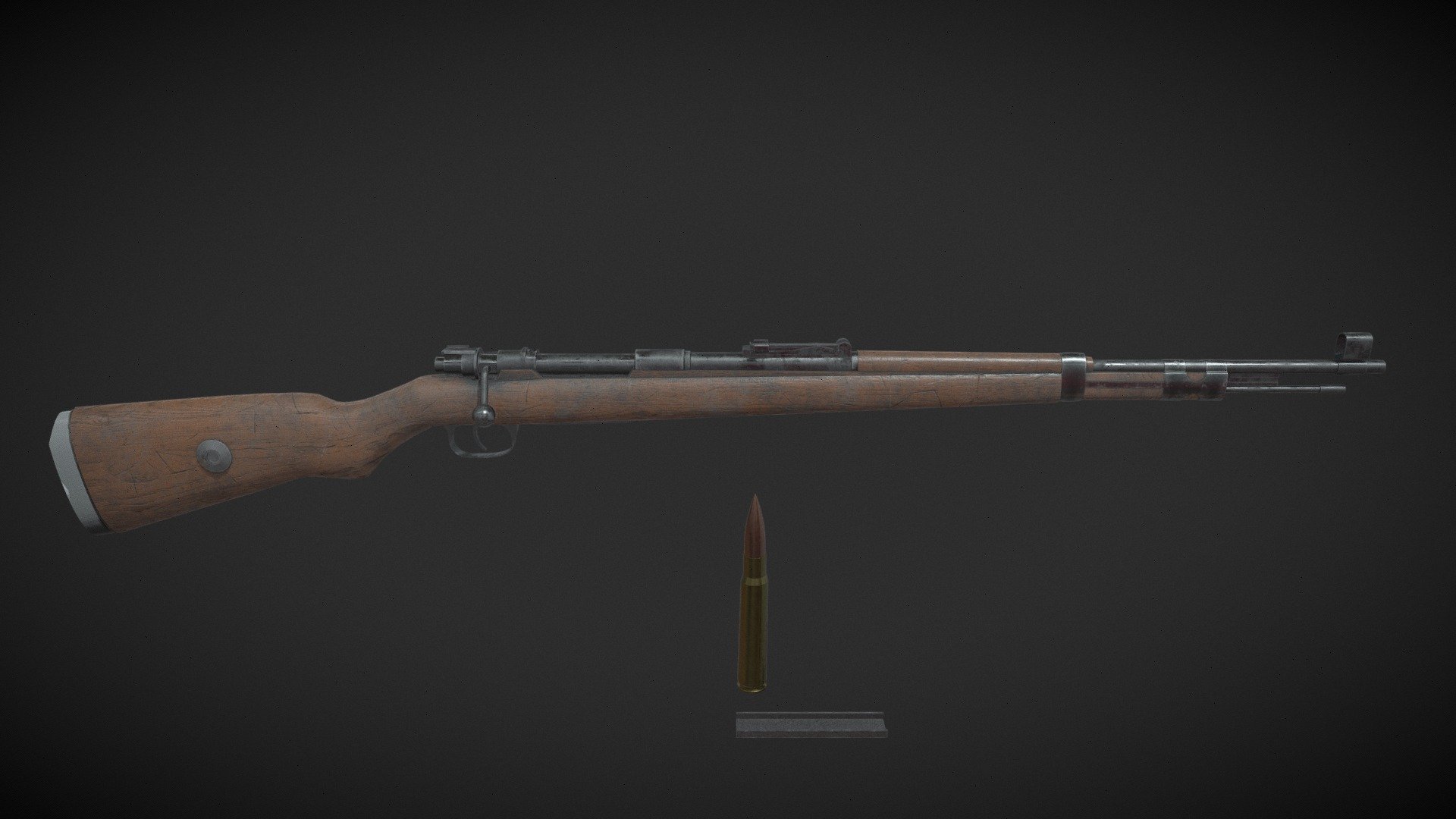 Mauser Kar98k Rifle - 3D model by max_115 [ff32474] - Sketchfab