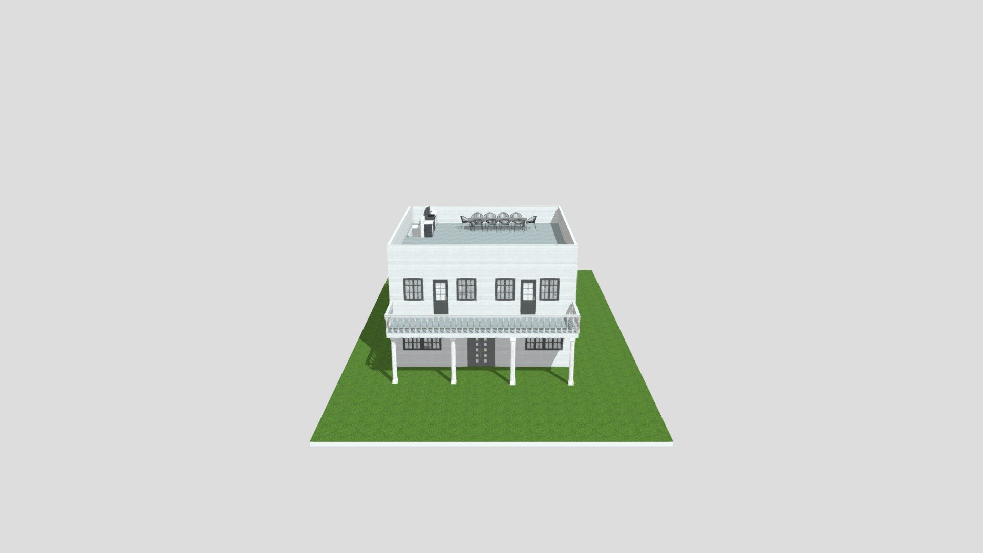 Mini mansion - Download Free 3D model by Home Design 3D (@homedesign3d ...