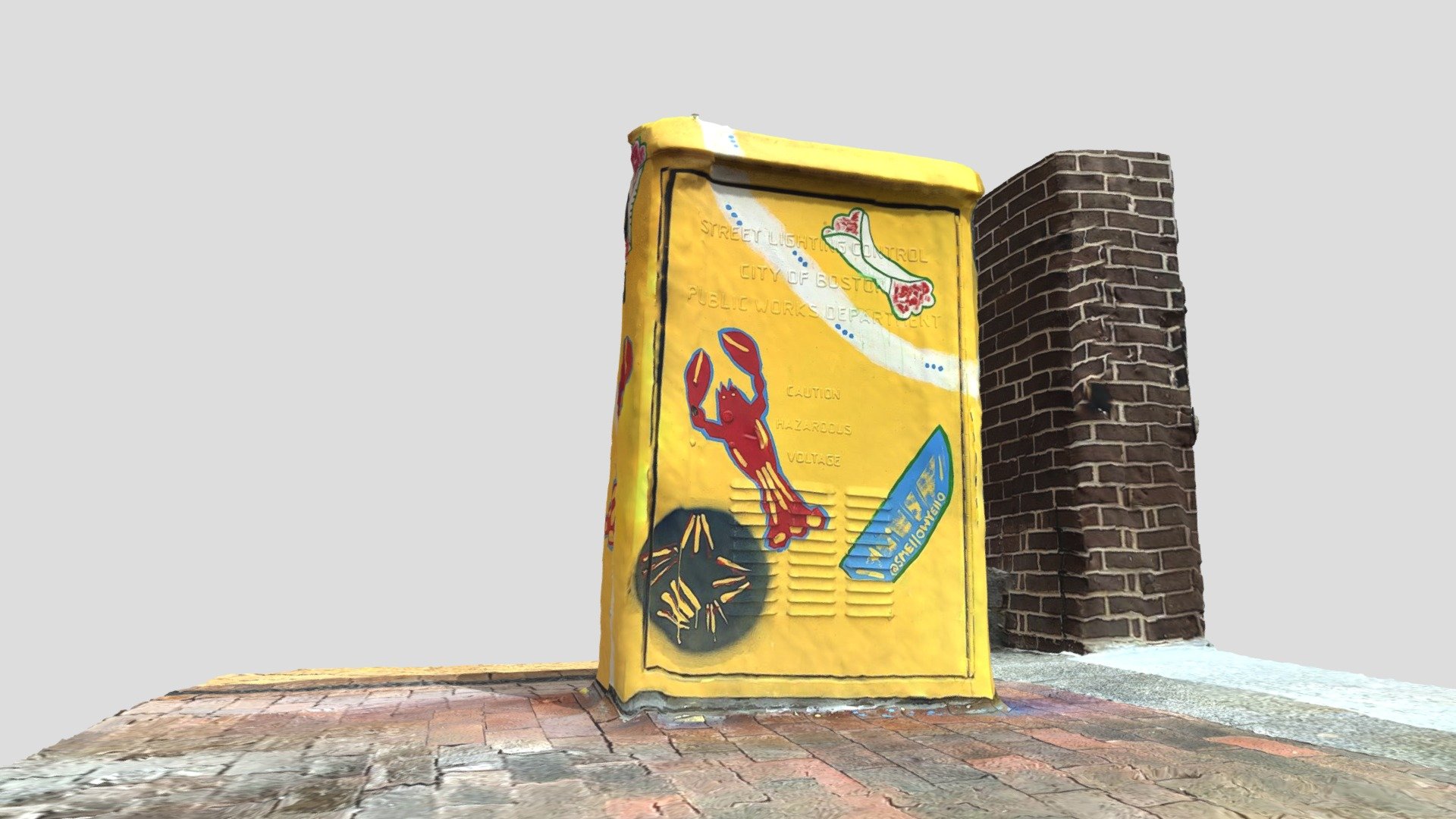 Painted Utility Box - 3D model by Ellie MacQueen (@elliemacqueen ...