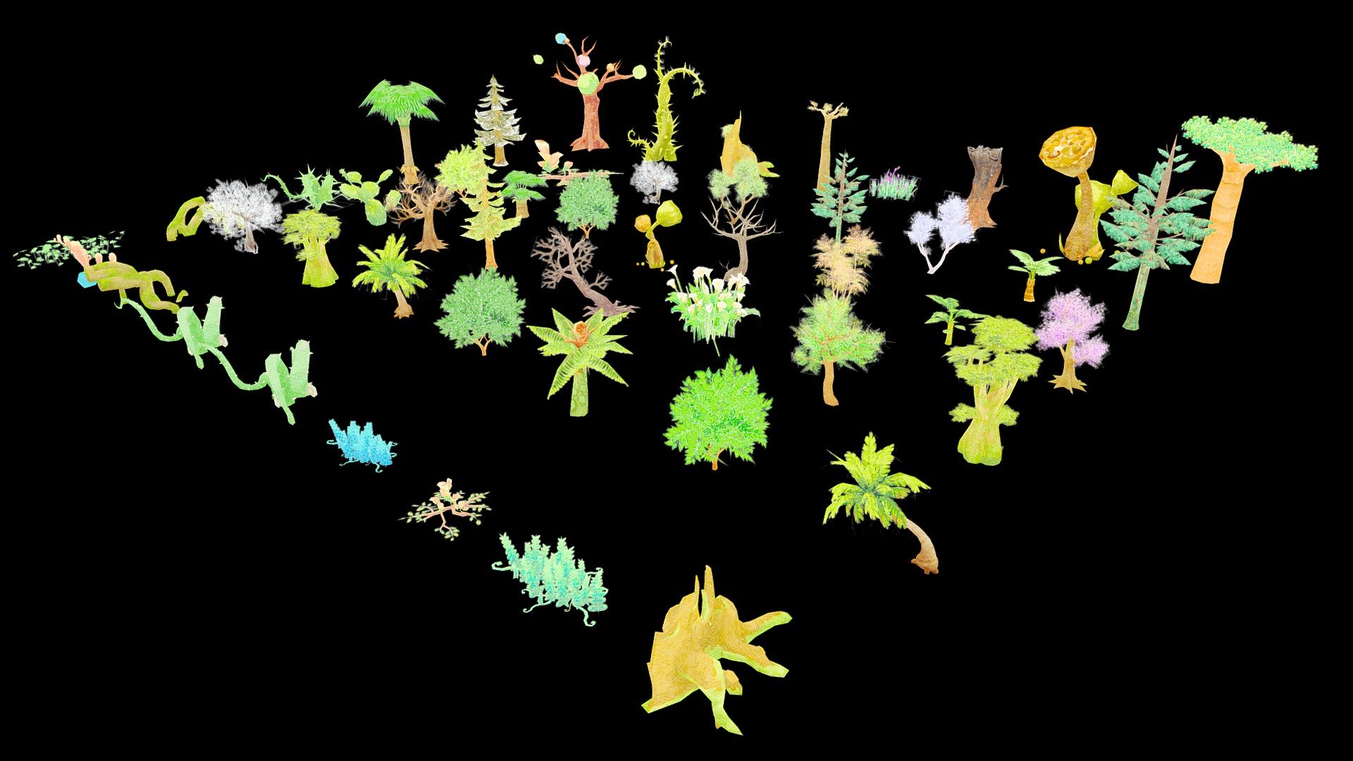 Tree Illustration Part 1 - 3D model by josluat91 [ff3cbee] - Sketchfab