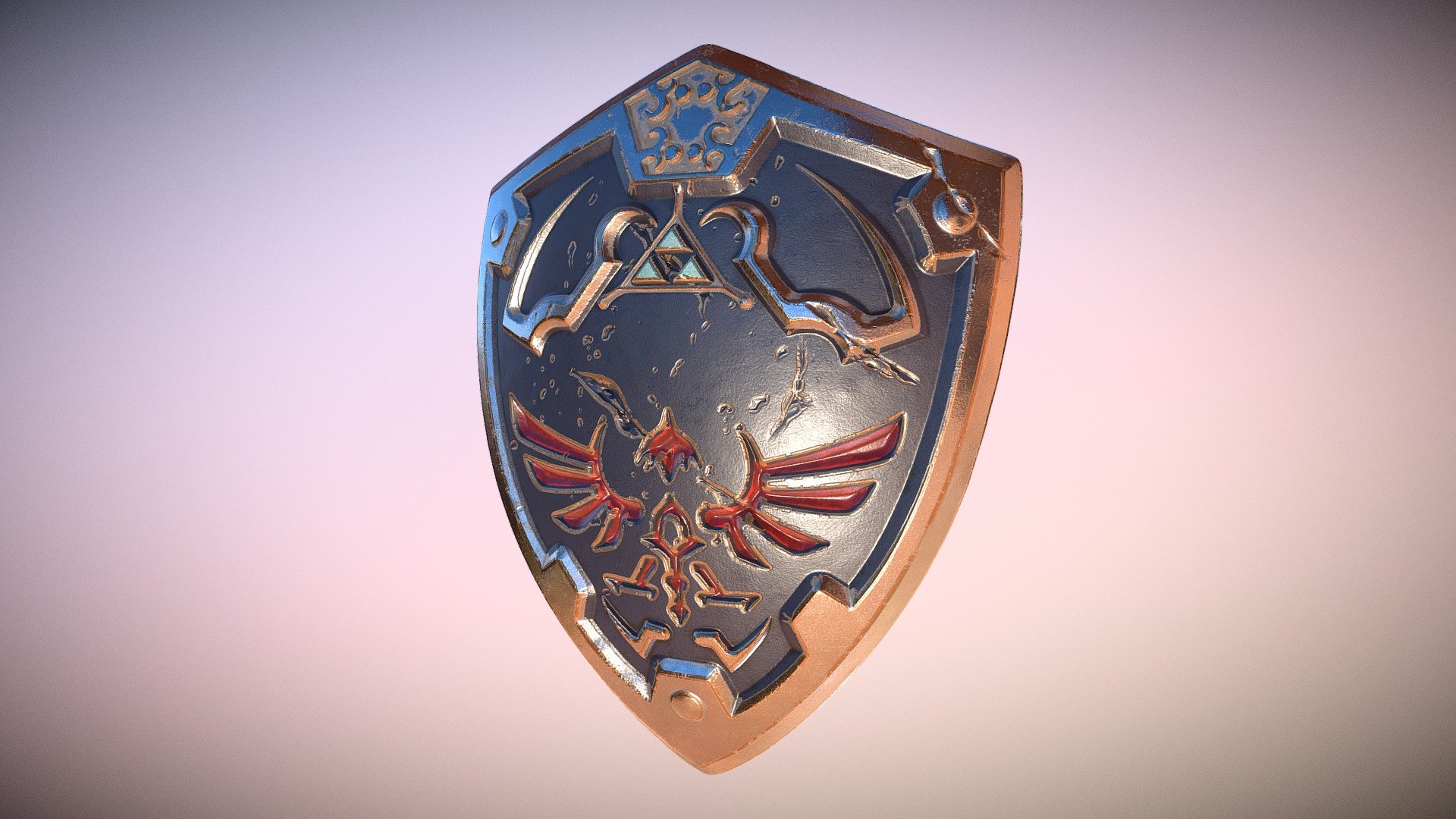 Zelda Shield - 3D model by francoisDOTfr [ff3d0e5] - Sketchfab