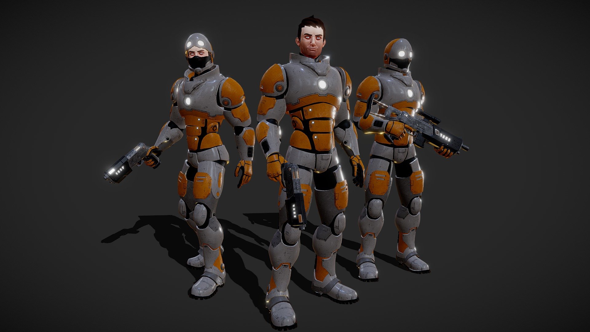 Sci-Fi Solder - 3D model by Vladimir Demidenko (@wladdemid88) [ff3dae2 ...