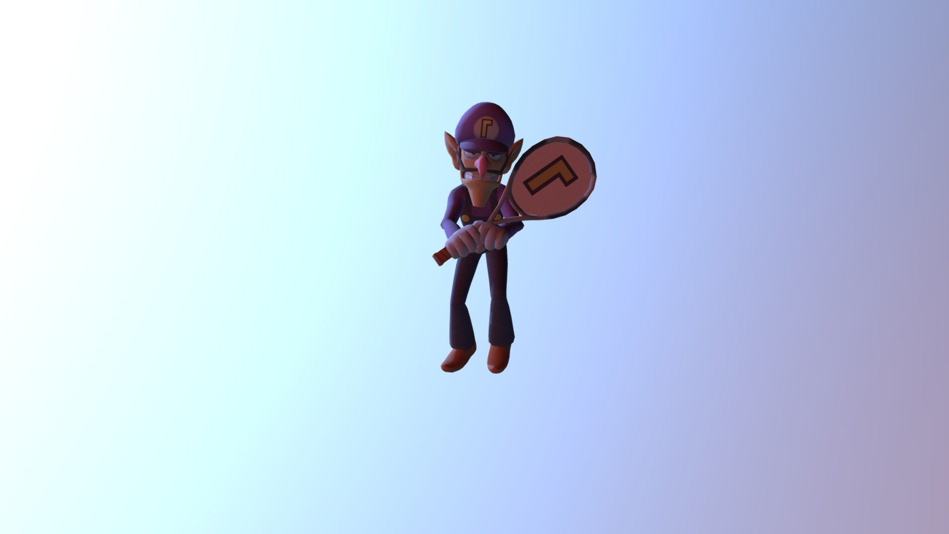 Waluigi Should be in Smash - 3D model by 21ggarofoli [ff3db46] - Sketchfab