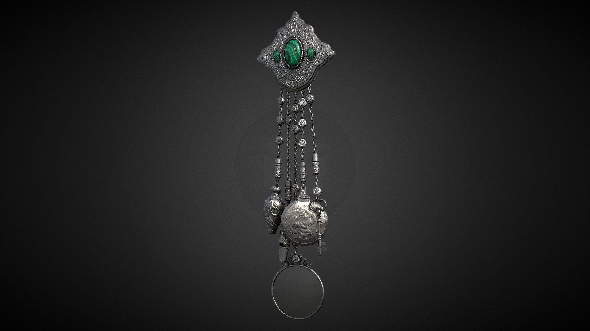 Lady's Chatelaine - 3D model by Nama [ff3ebbb] - Sketchfab